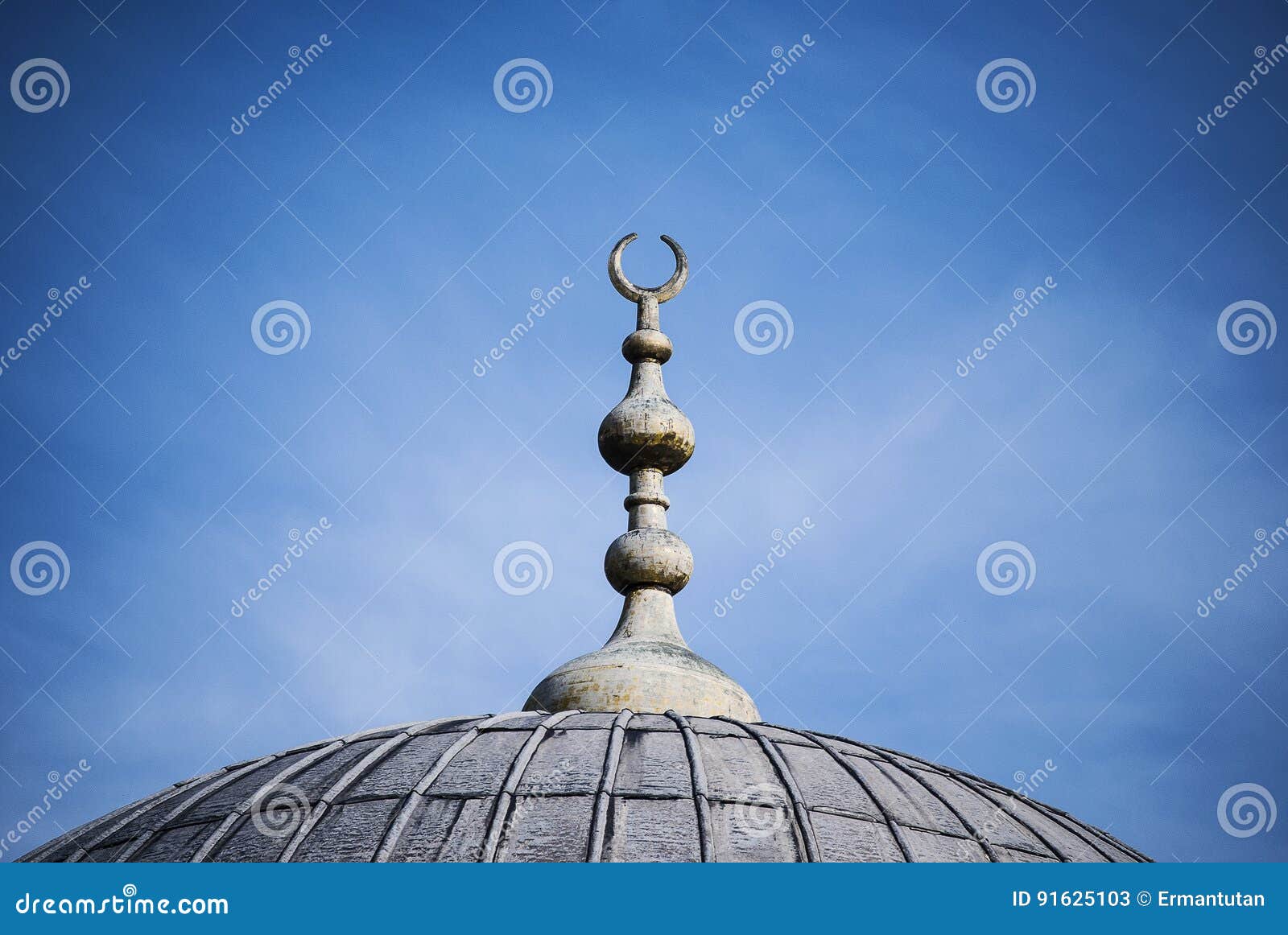 Dome of the typical mosque stock image. Image of blue - 91625103