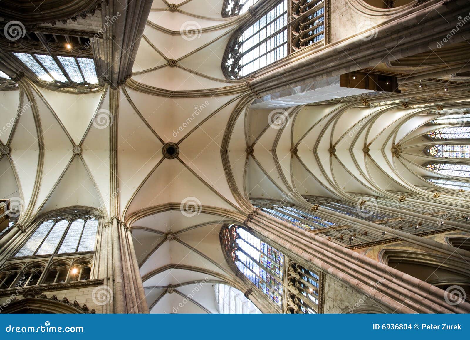 Dome Vault of Gothic Dom in Cologne Stock Photo - Image of koln ...