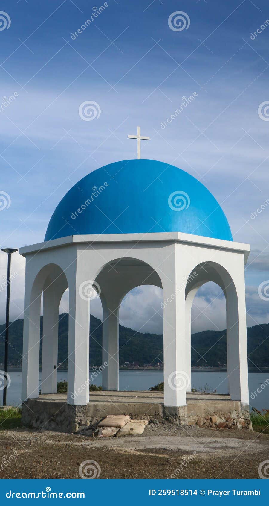 A Domed Building on the Hill by the Lake Stock Photo - Image of dome ...