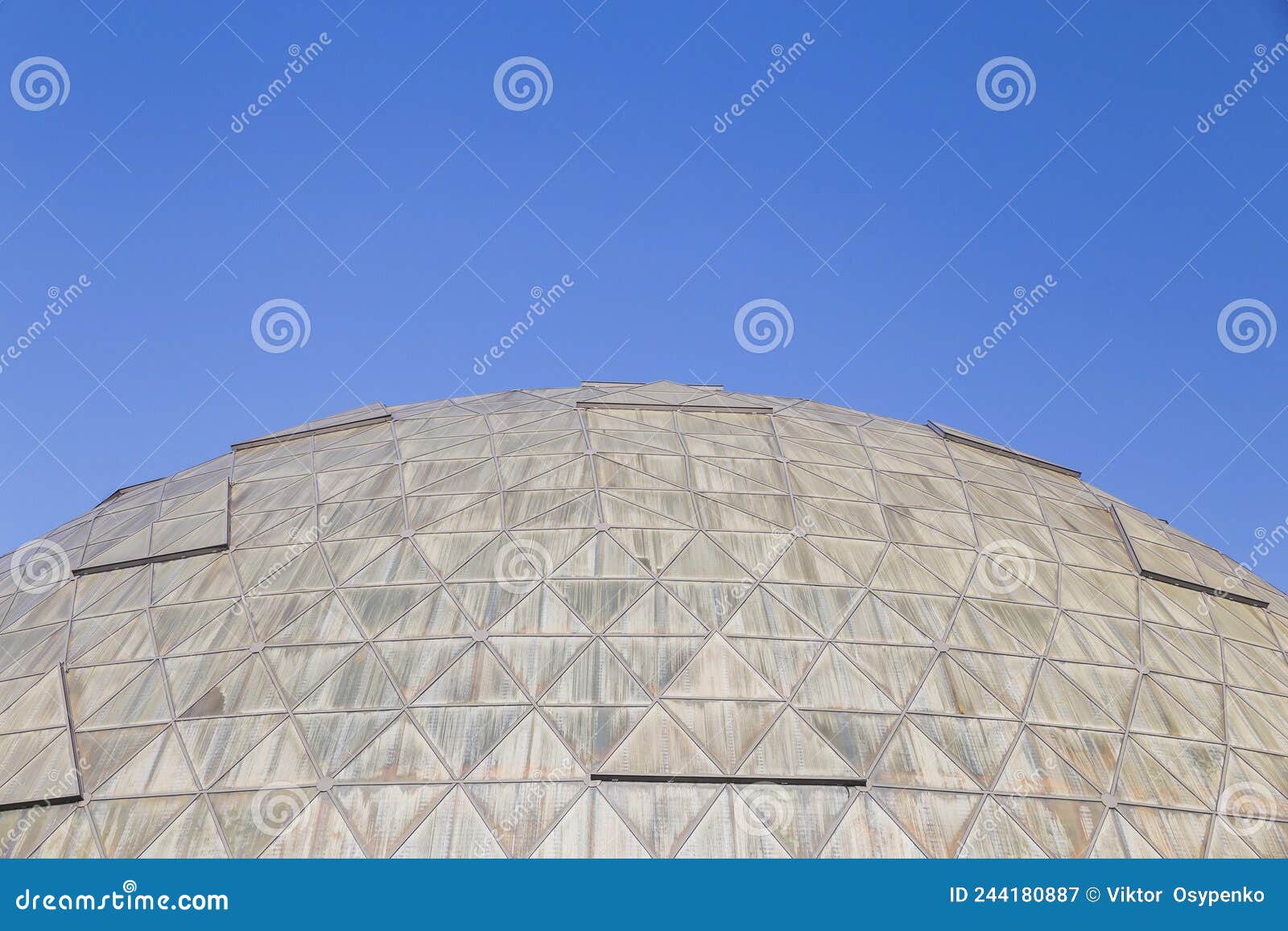 Domed Building of Tropical Zoo in Randers Denmark Stock Image - Image ...