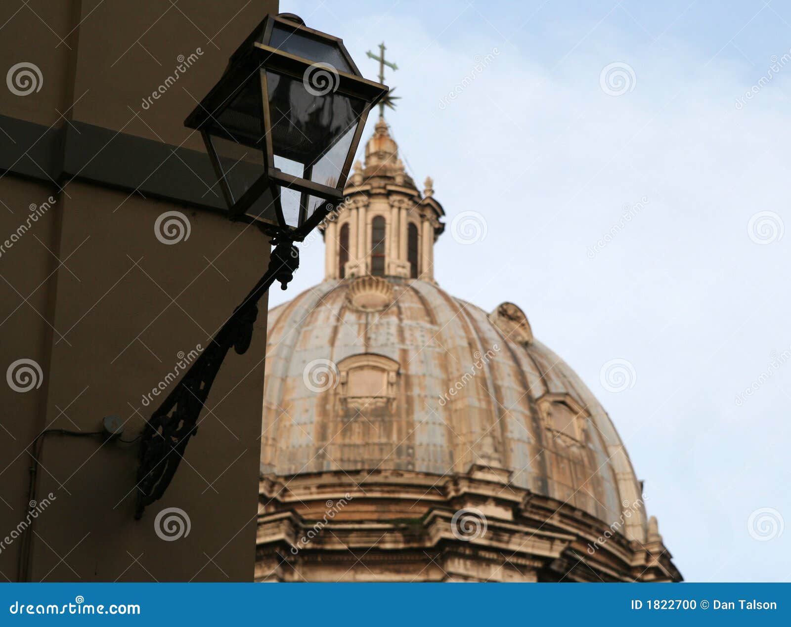 Domed church in rome stock photo. Image of city, tourist - 1822700