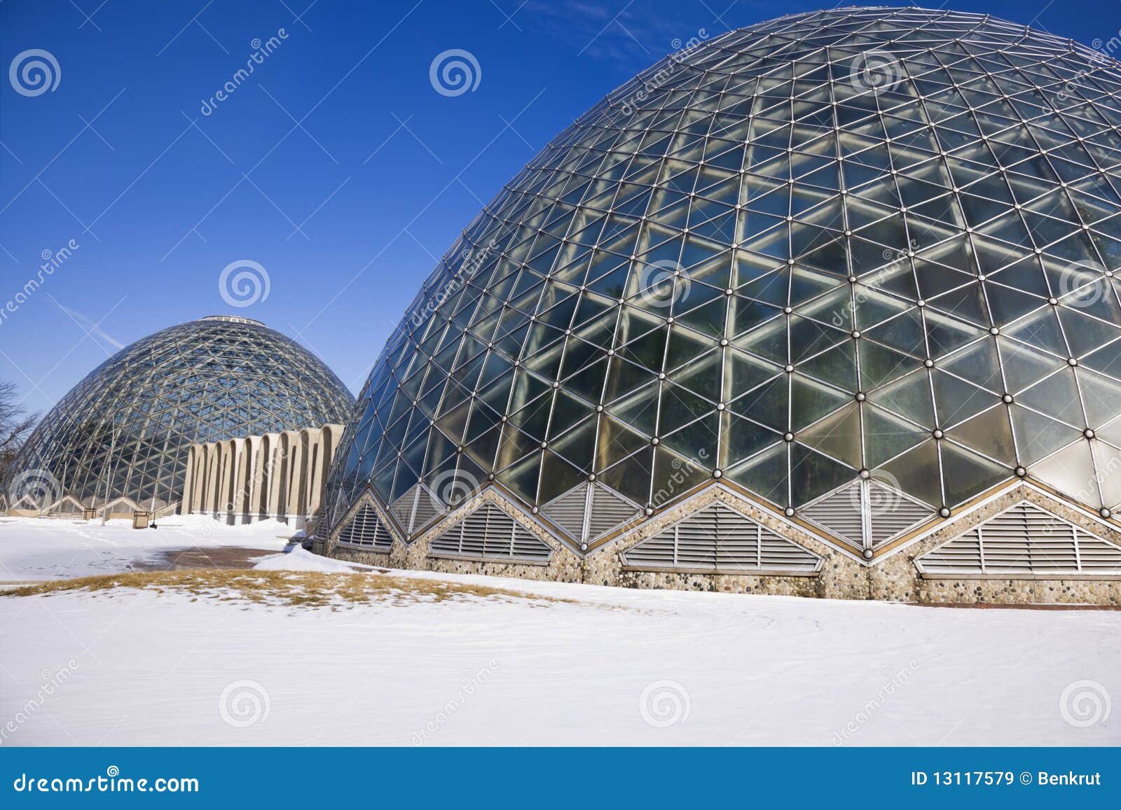 Domes of a Botanic Garden in Milwaukee Stock Image - Image of dome ...