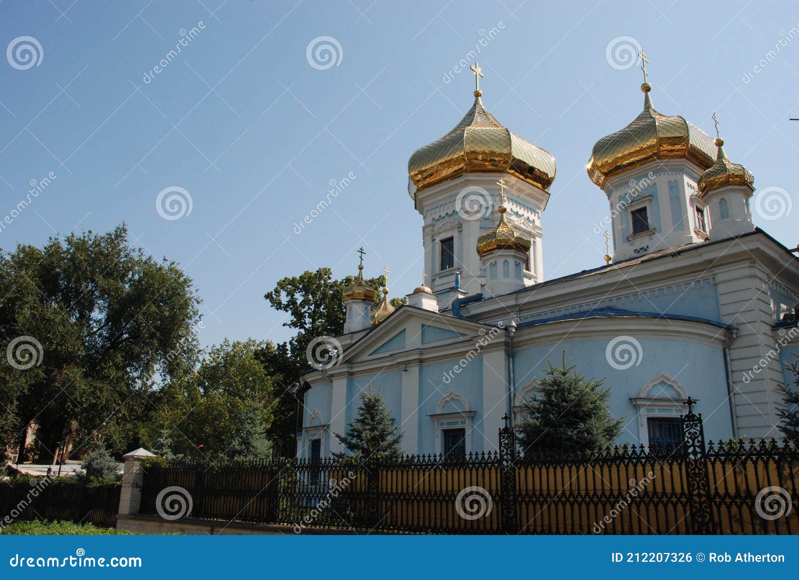 The Domes of Ciuflea Monastery in Chisinau Stock Photo - Image of ...