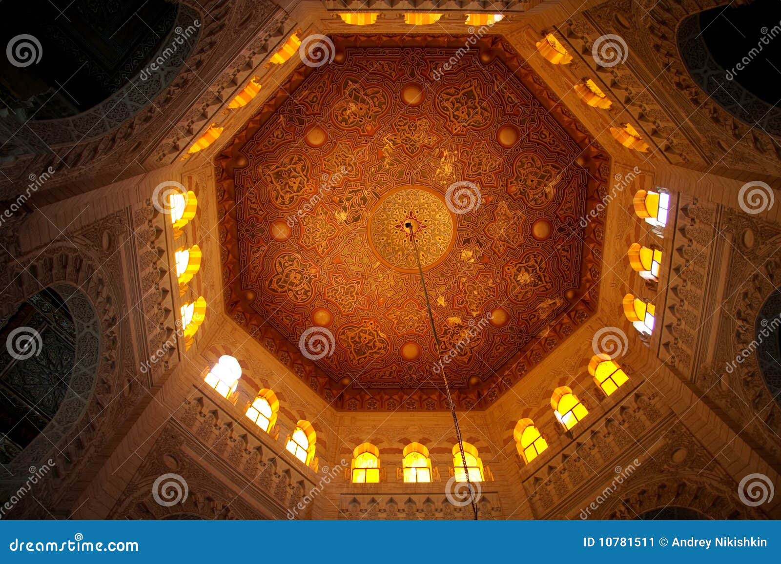 Domes (Inside a Part) of an Old Alexandria Mosque Stock Image - Image ...