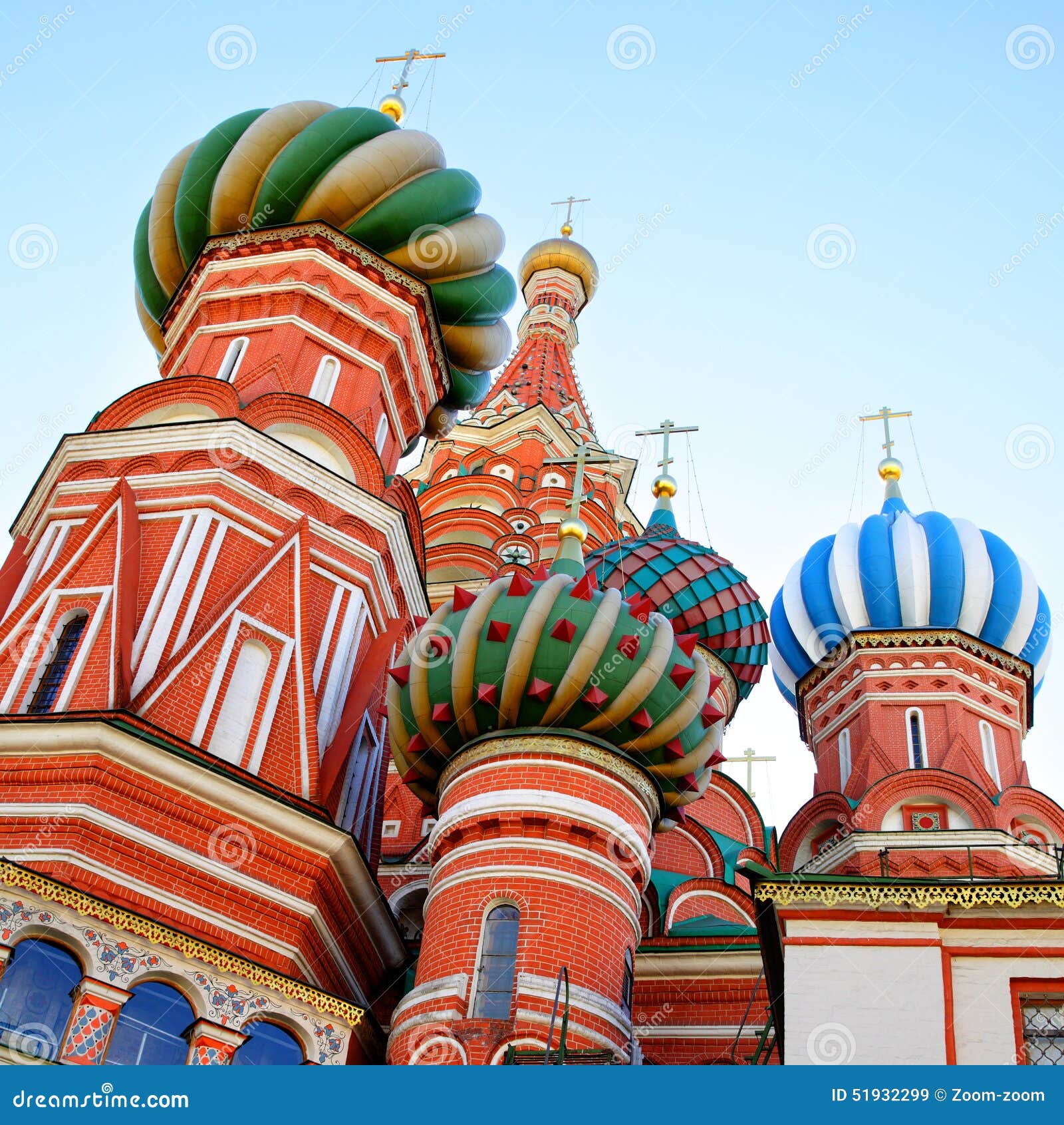 Domes of Moscow stock image. Image of cupola, onion, famous - 51932299