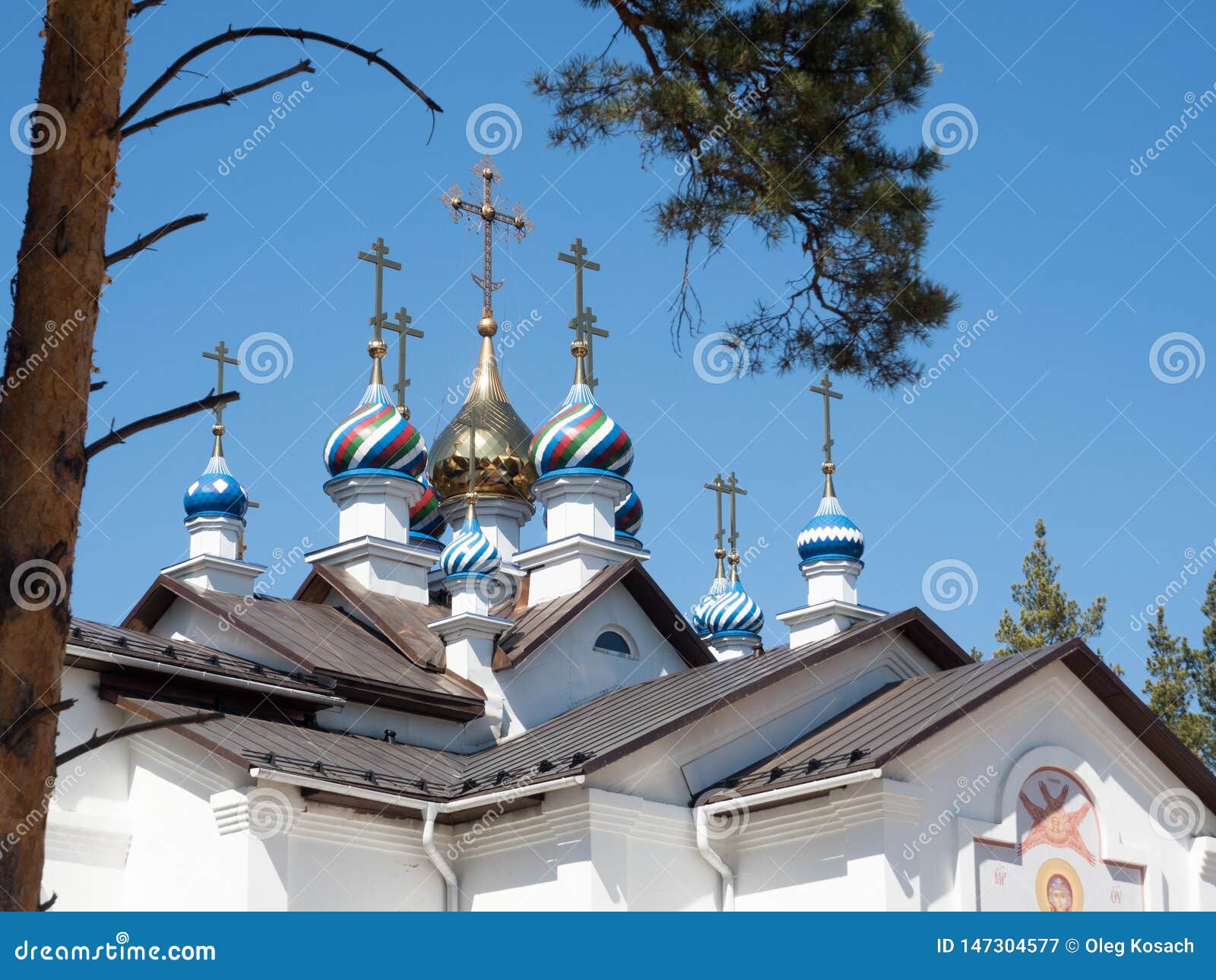 Domes of Russian Orthodoxal Church. Stock Image - Image of orthodox ...