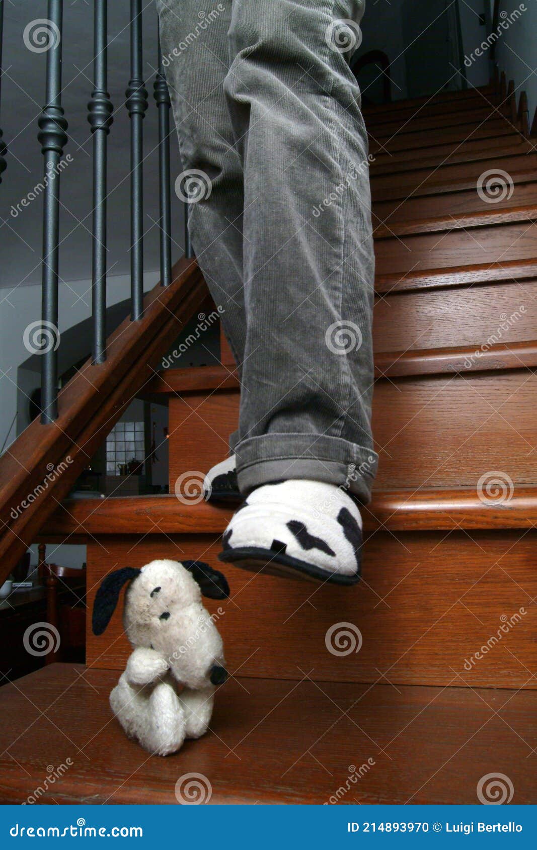 Domestic Accidents, Fall from the Stairs Stock Photo - Image of ...