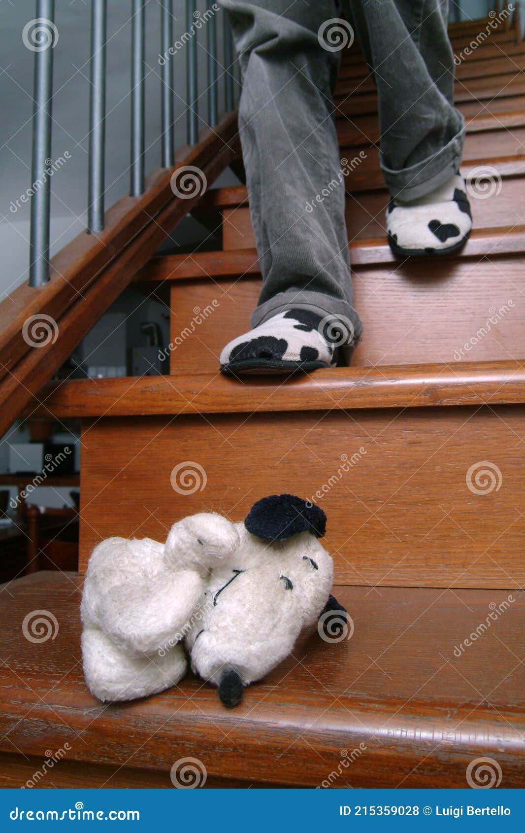 Domestic Accidents, Fall from the Stairs Stock Photo - Image of injury ...