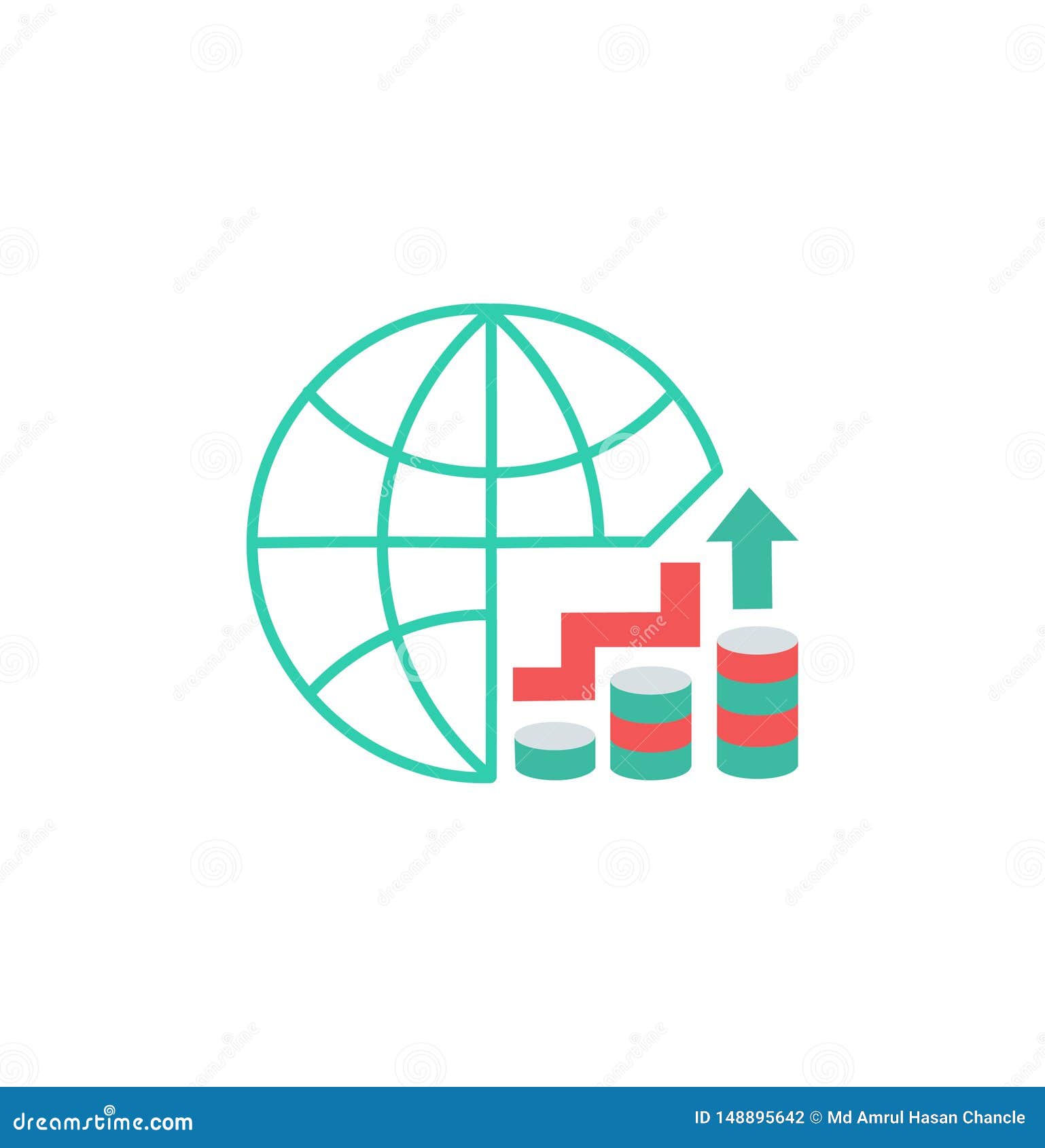 Domestic Demand Icon- Vector Sign and Symbol Stock Illustration ...
