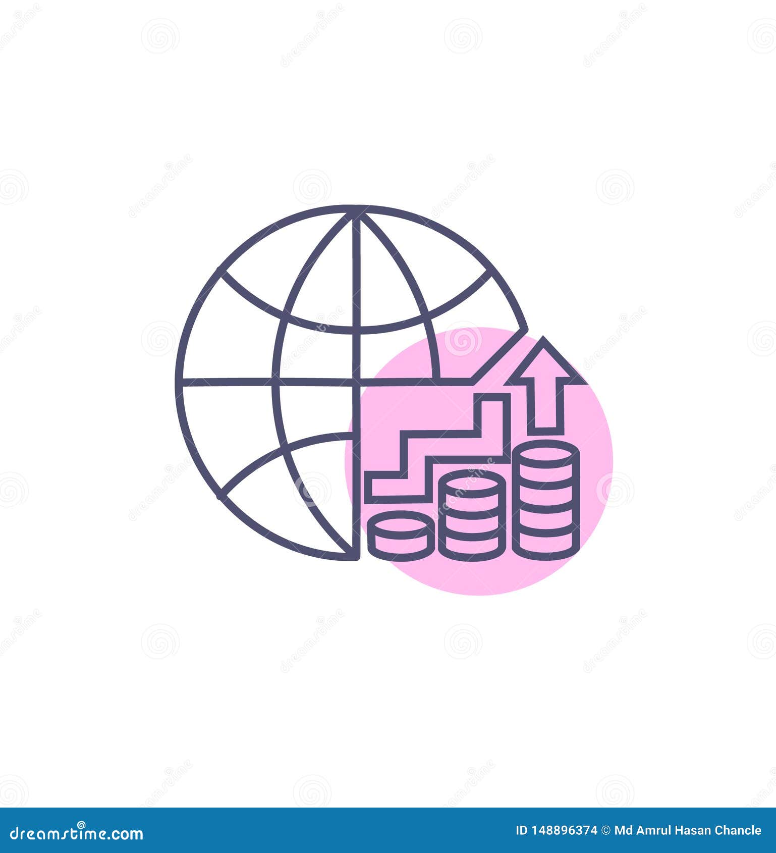 Domestic Demand Icon- Vector Sign and Symbol Stock Illustration ...