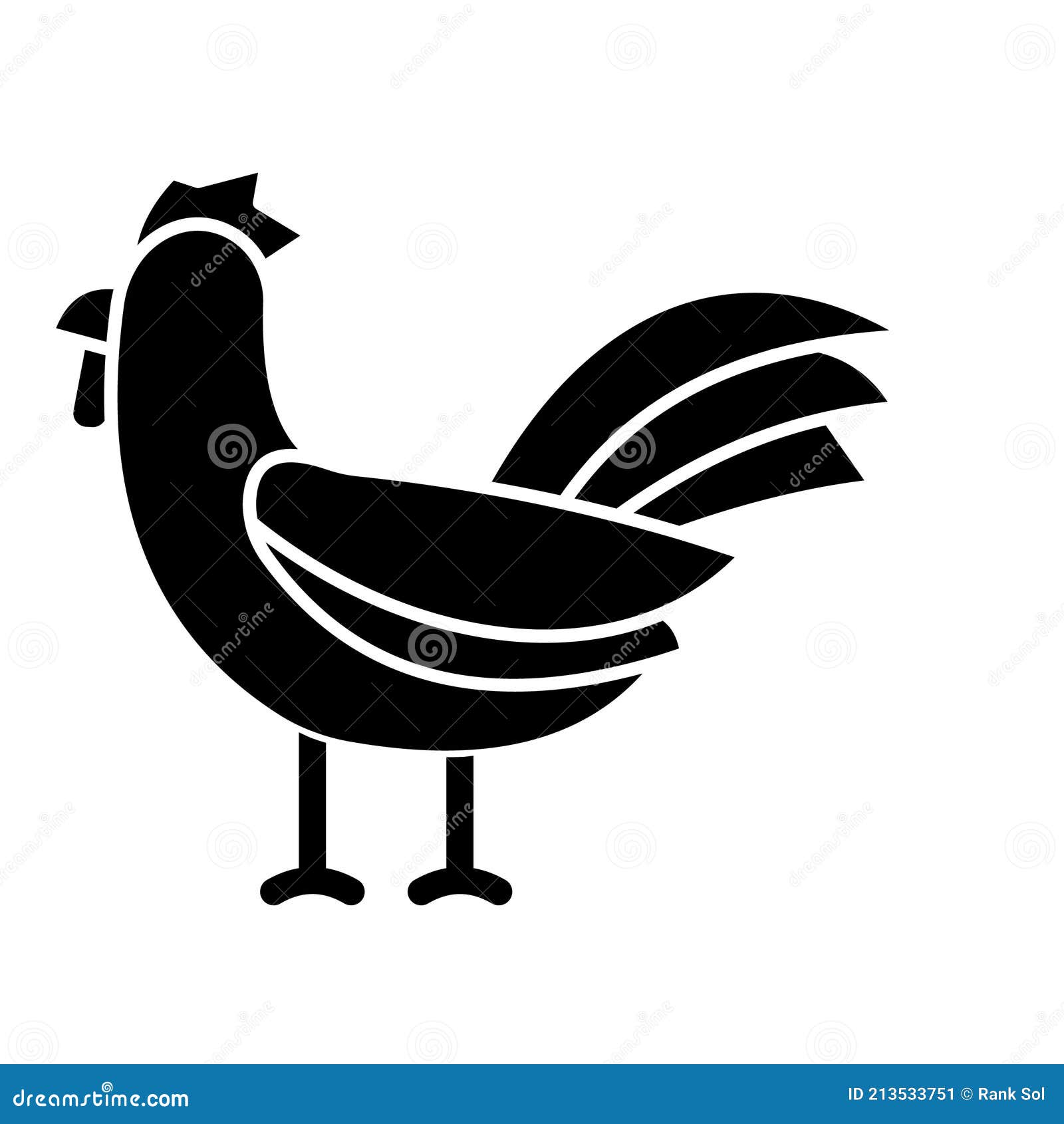 Domestic Fowl Isolated Vector Icon Which Can Easily Modify or Edit ...