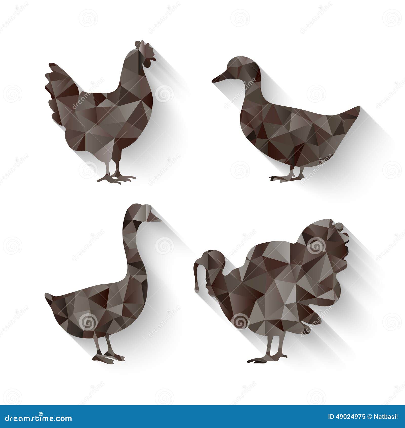 Domestic fowl symbol stock vector. Illustration of sign - 49024975