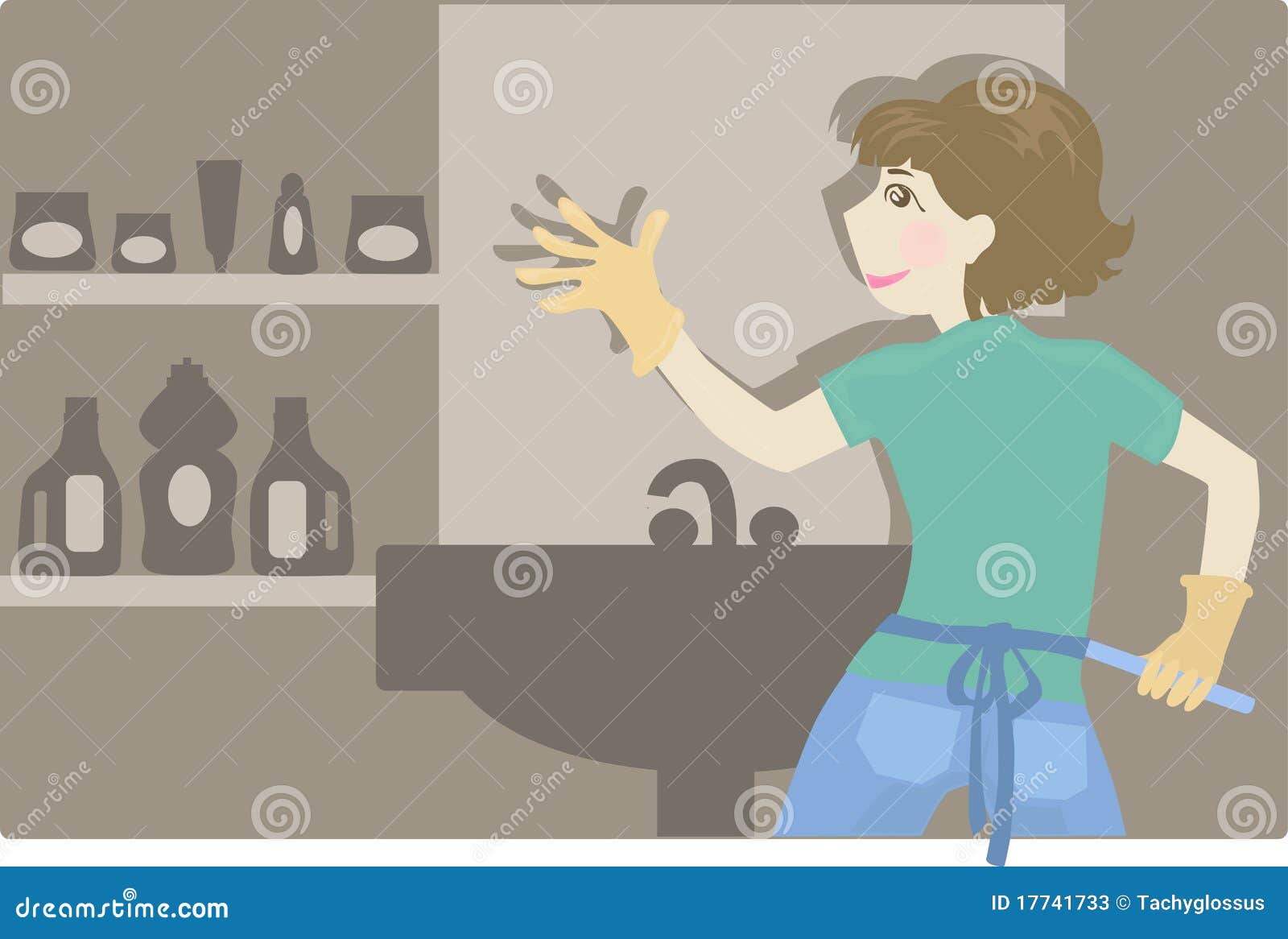 Domestic goodnes stock illustration. Illustration of mirror - 17741733