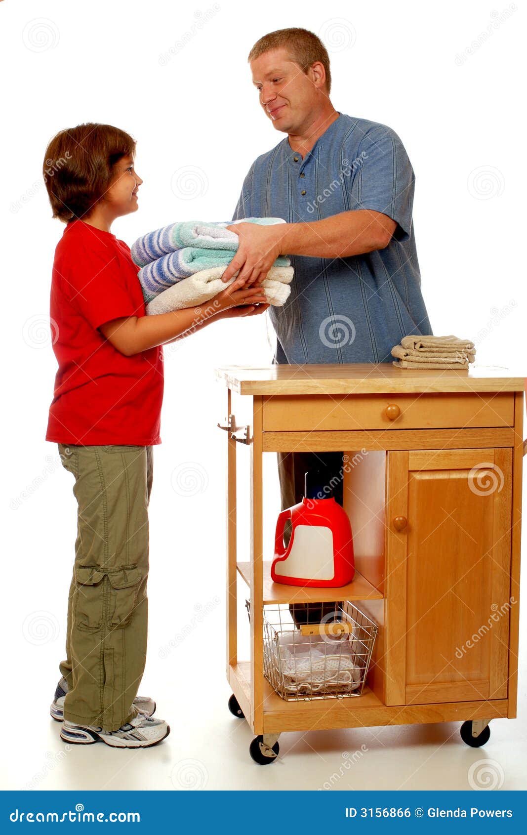 Domestic Laundry Team stock photo. Image of girl, clean - 3156866