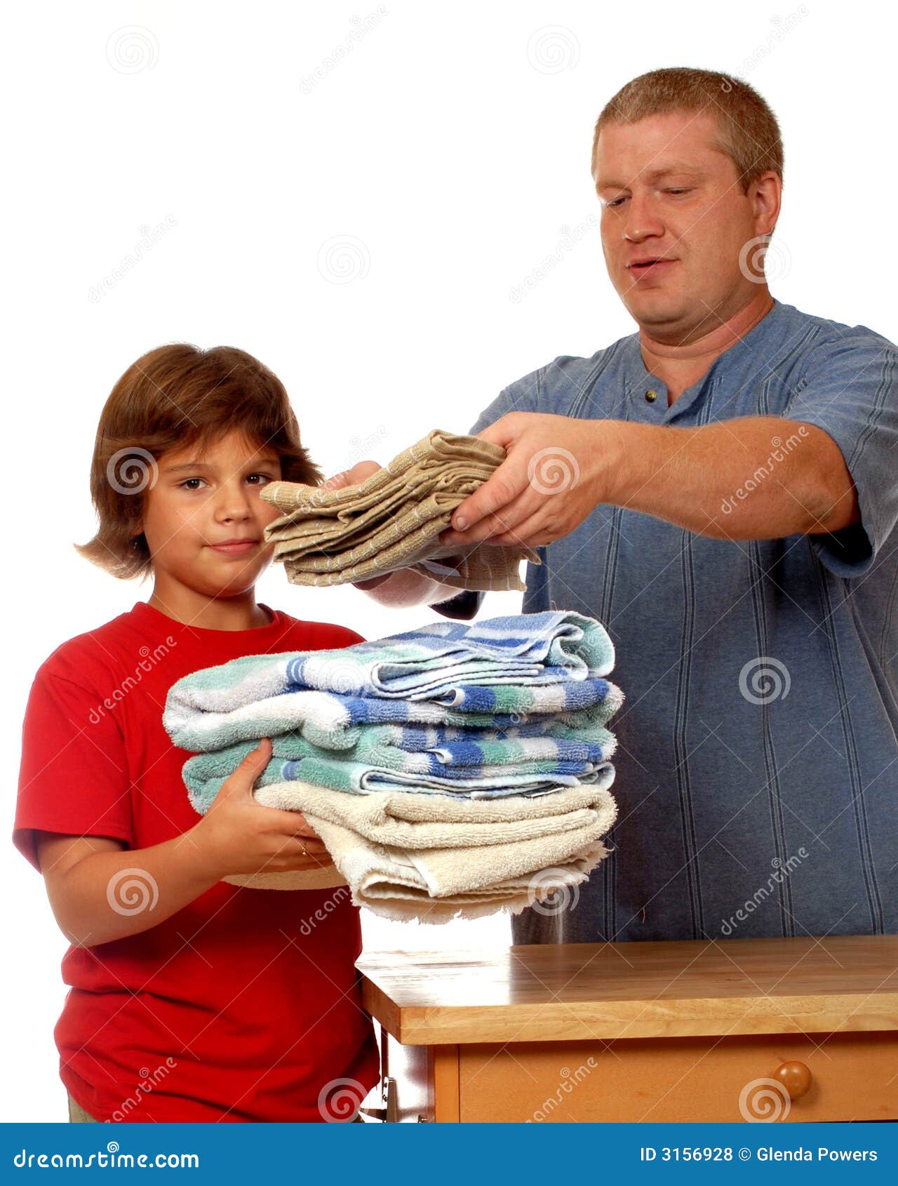 Domestic Laundry Team stock photo. Image of duties, child - 3156928