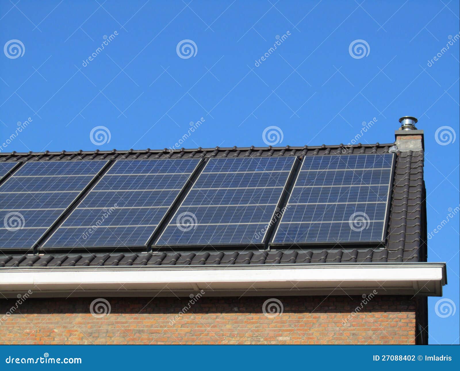 Domestic Solar Panels stock photo. Image of collector - 27088402