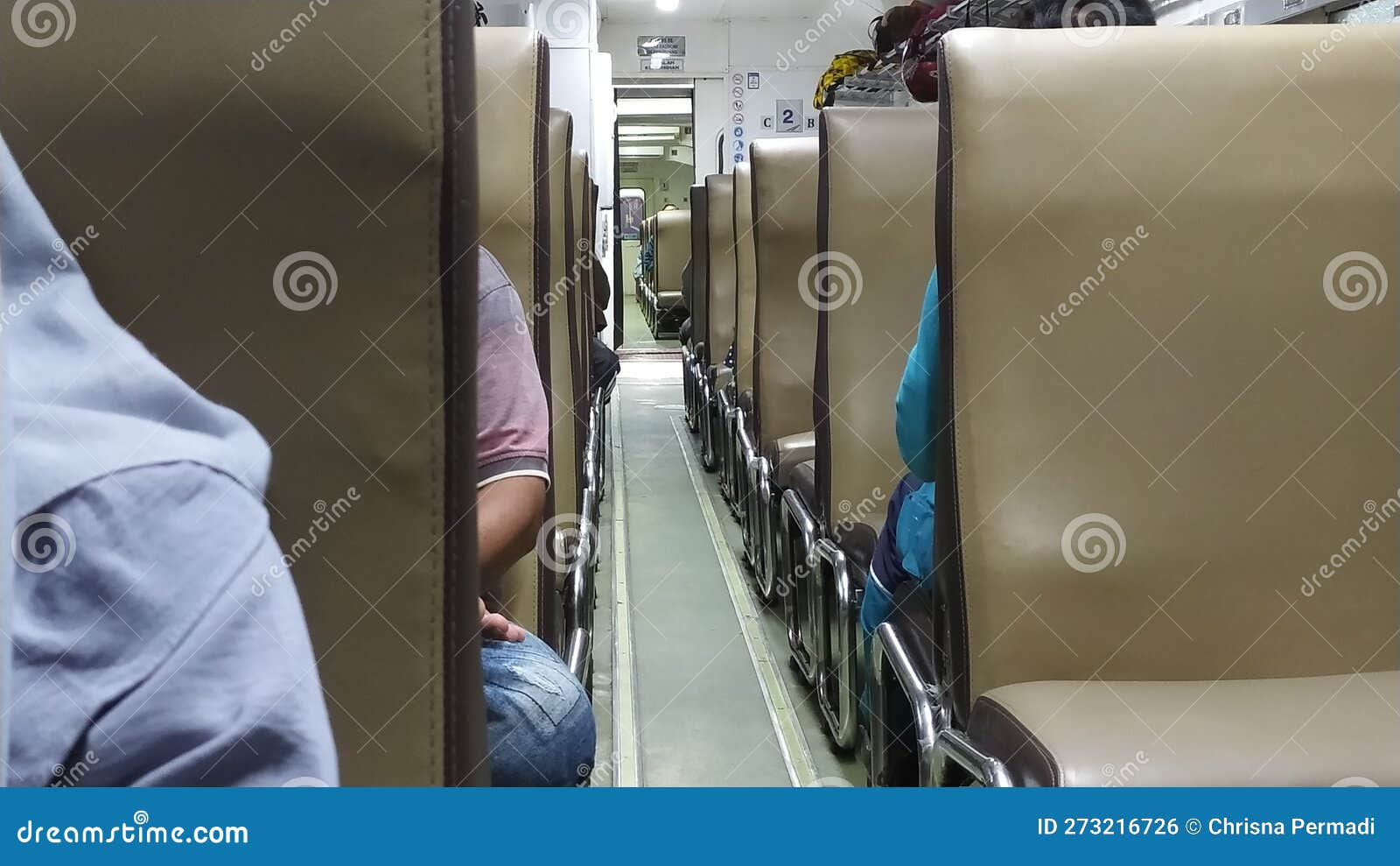 Domestic Train Aisle when the Holidays are Over Stock Photo - Image of ...