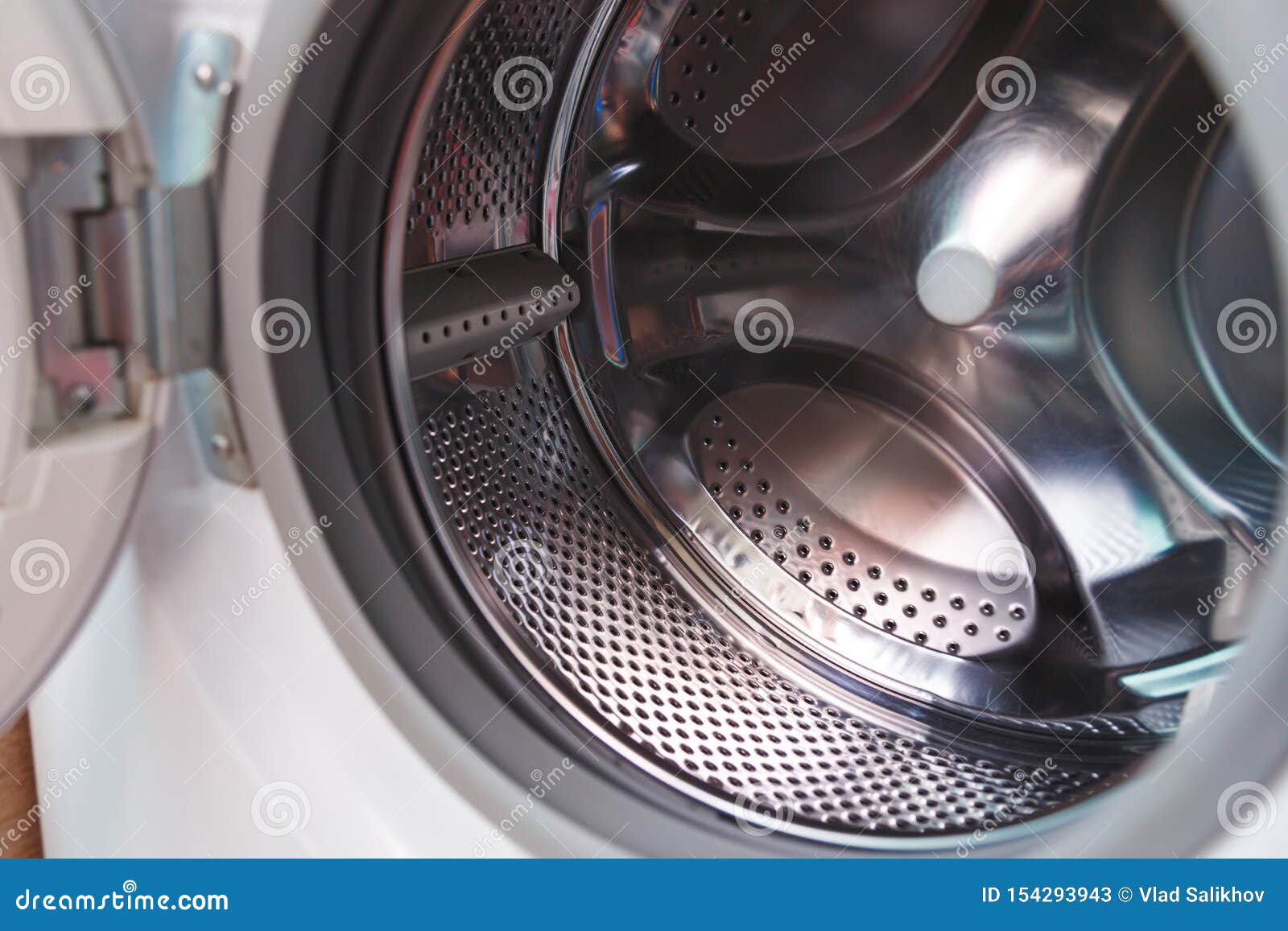 Domestic Washing Machine Inside View Stock Image - Image of equipment ...