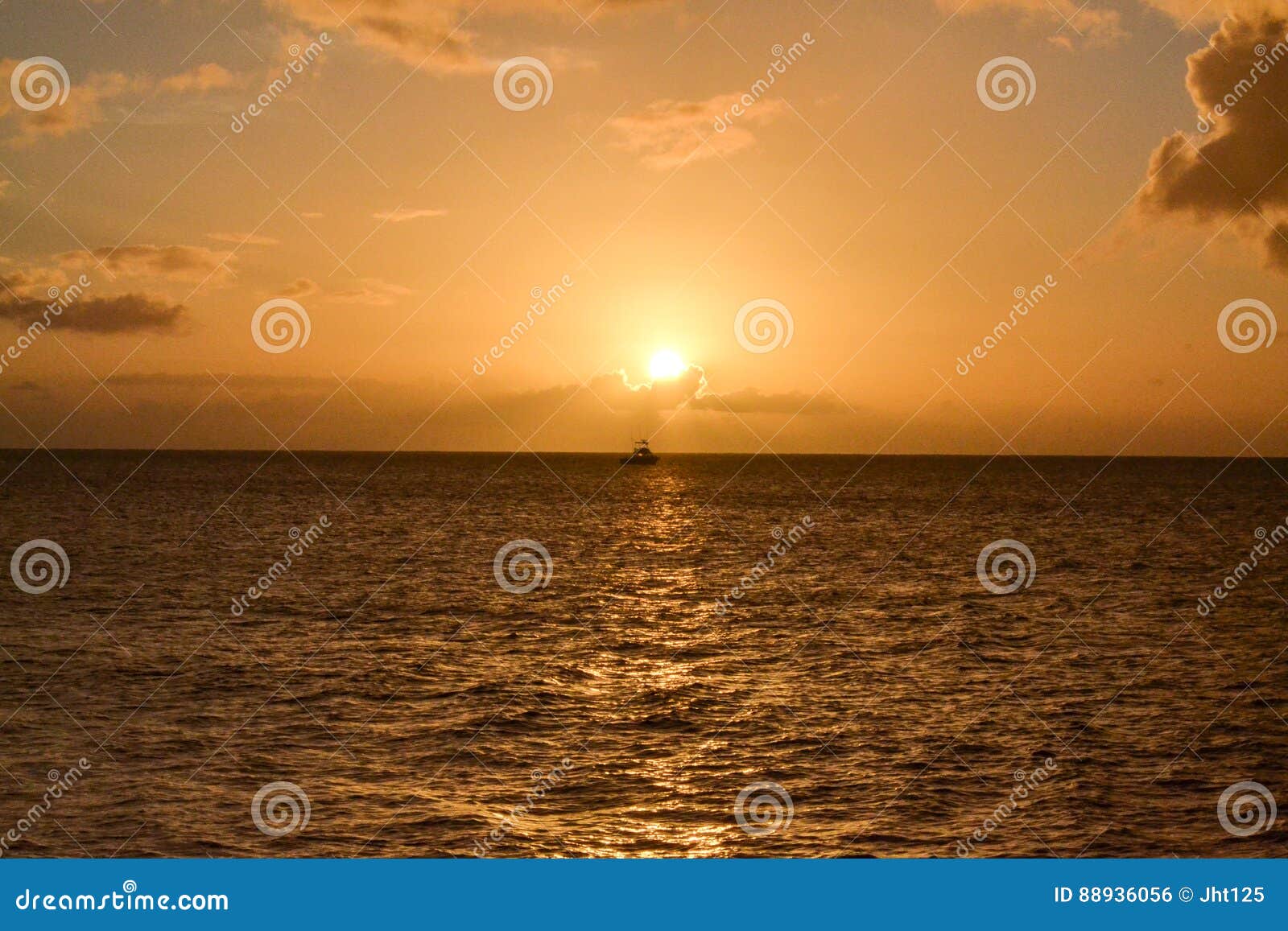 Dominica Island Sunset stock photo. Image of abstract - 88936056