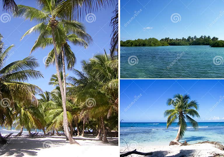 Dominican collage stock image. Image of island, tourism - 17138287