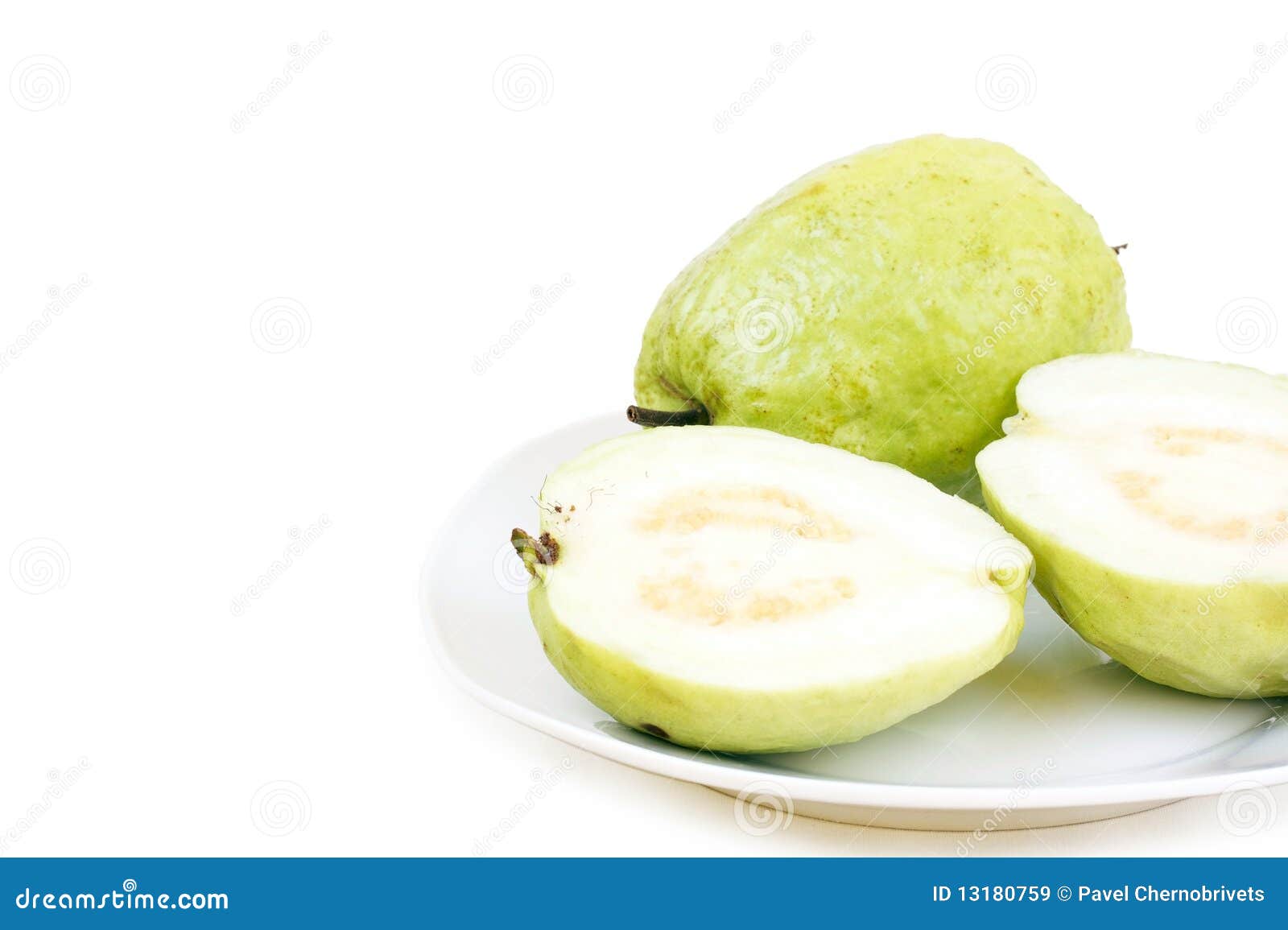 Dominican guava on plate stock image. Image of fresh - 13180759