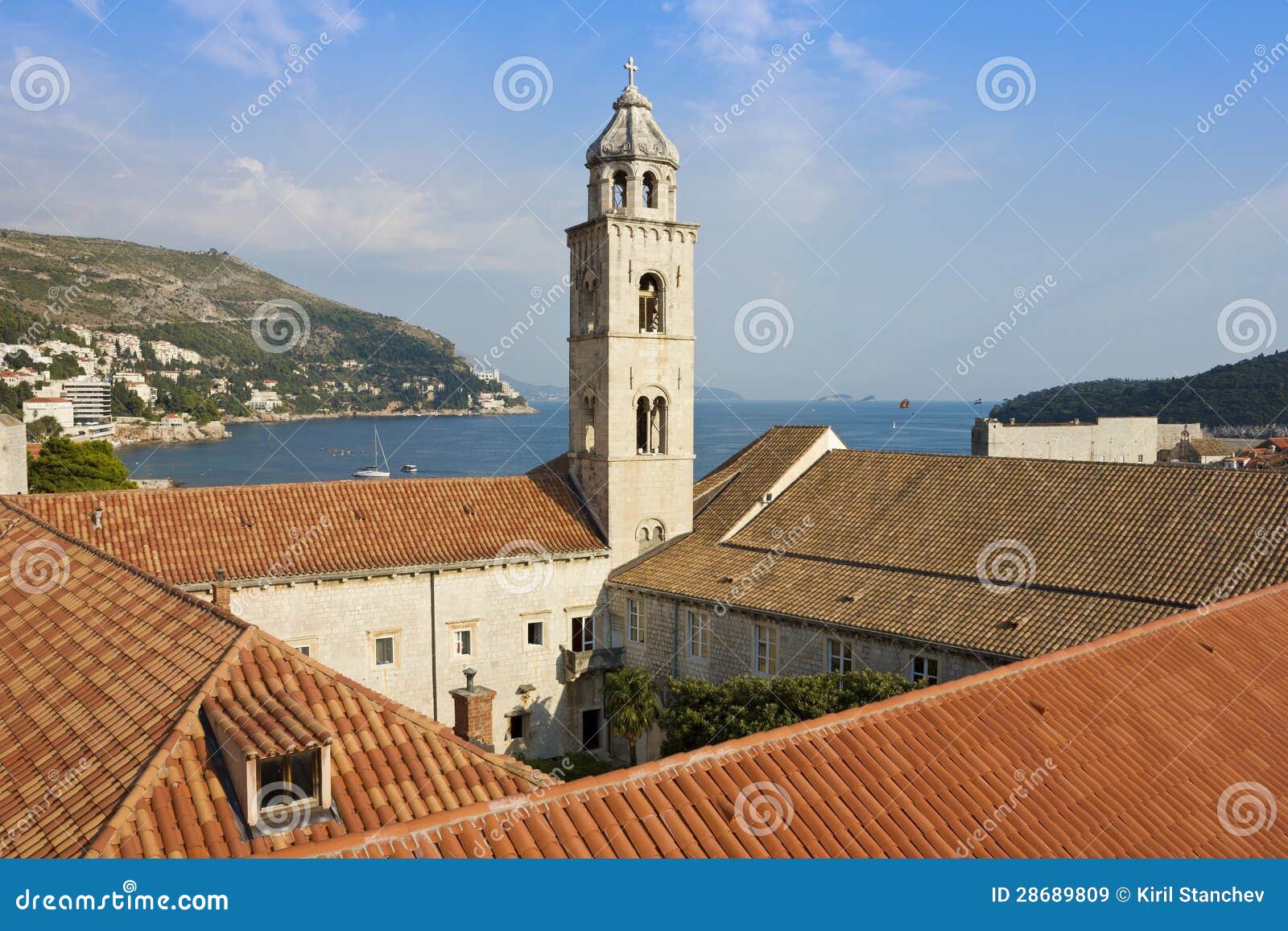The Dominican Monastery in Dubrovnik Stock Image - Image of bell ...