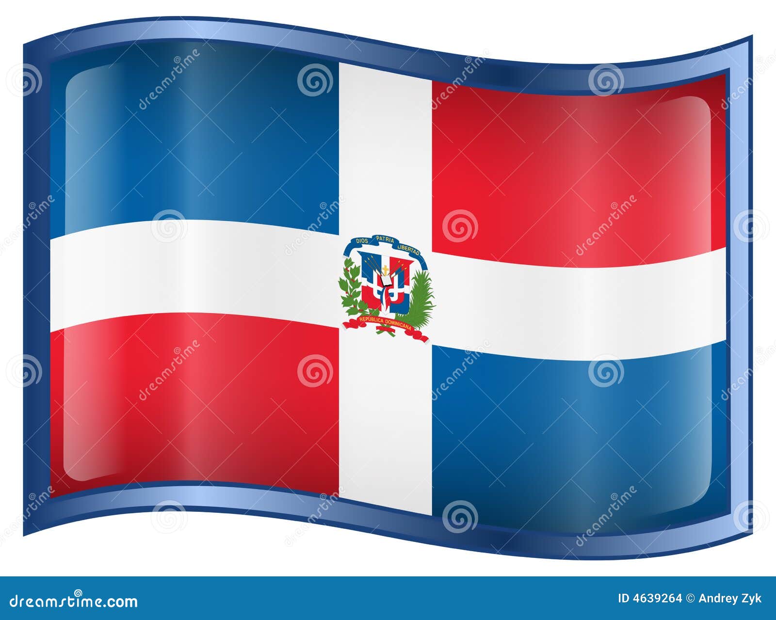 Dominican Flag Icon Republic Stock Illustrations – 1,440 Dominican Flag ...