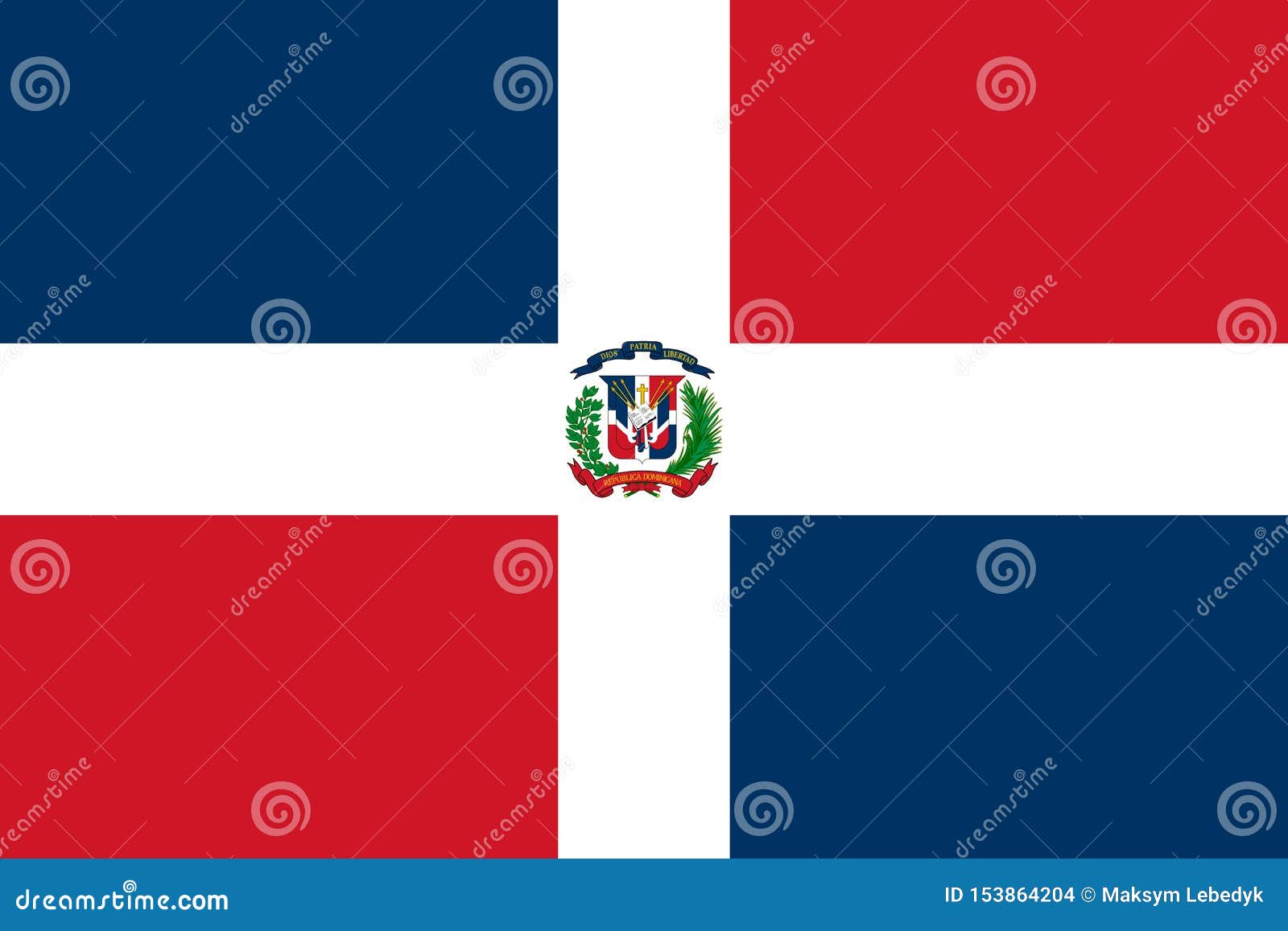 Dominican Republic Flag Stock Photo | CartoonDealer.com #25855398
