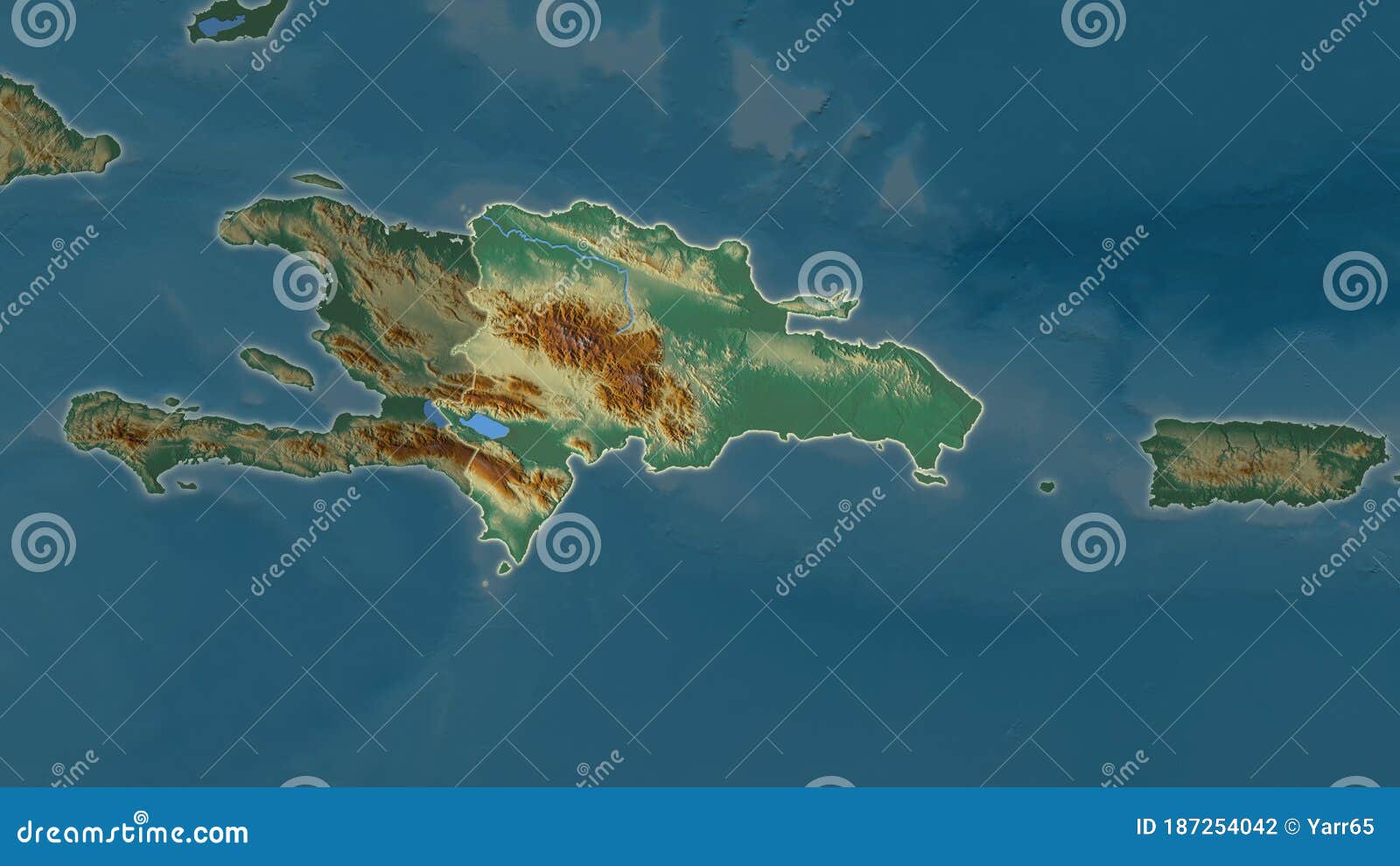 Dominicana - Relief. Composition Stock Illustration - Illustration of ...
