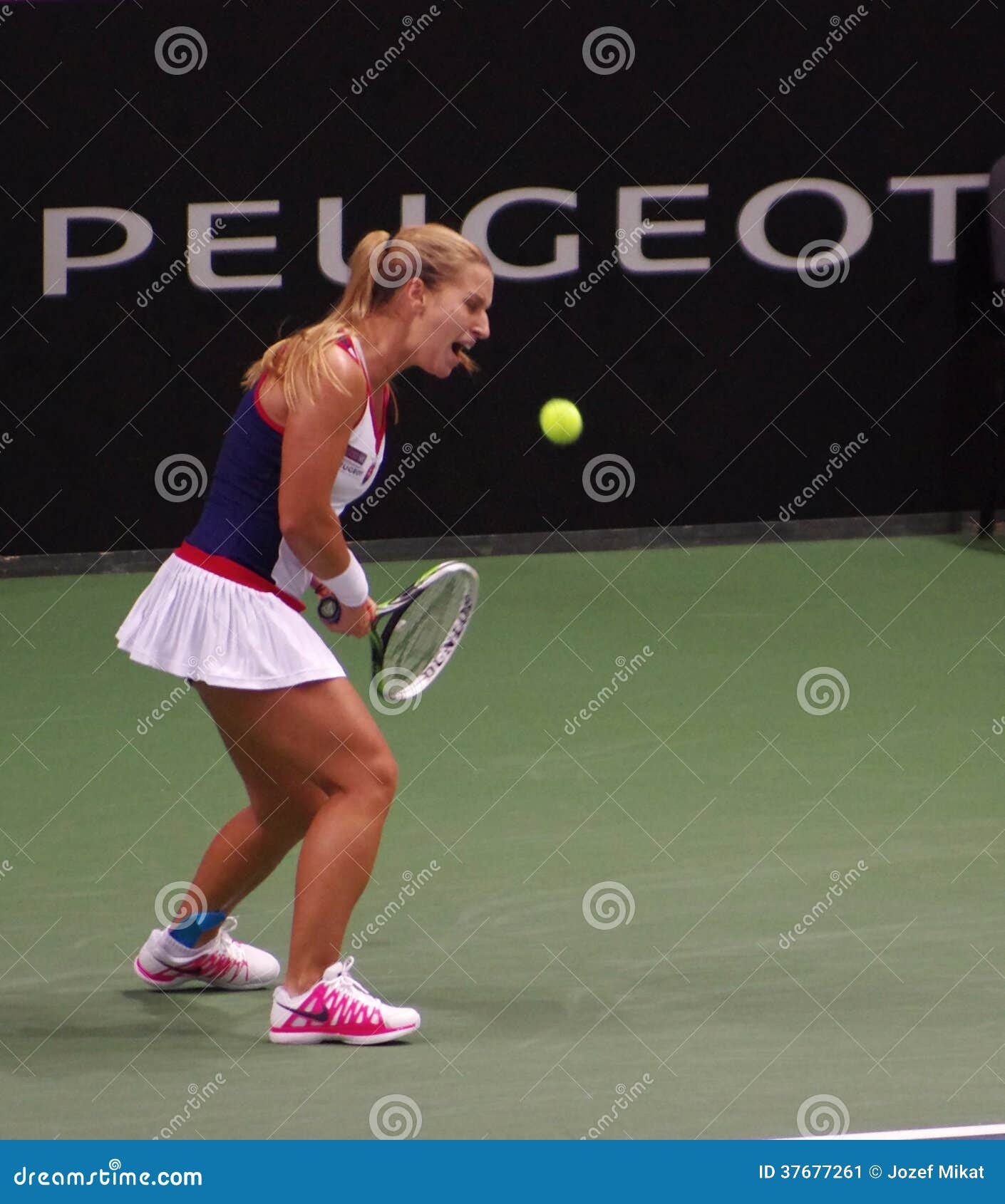 Dominika Cibulkova Plays in Fed Cup Match, Slovakia Editorial Photo ...