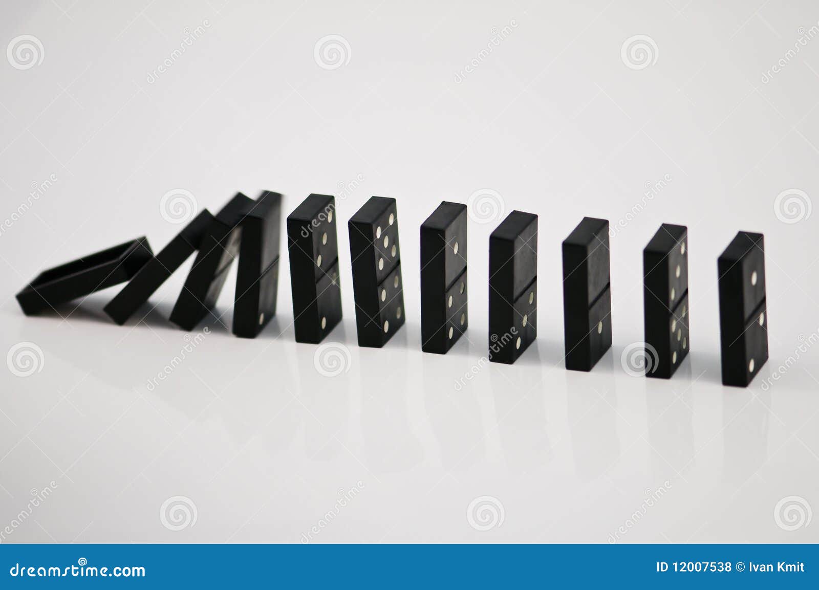 Domino stock photo. Image of line, group, spotted, domino - 12007538