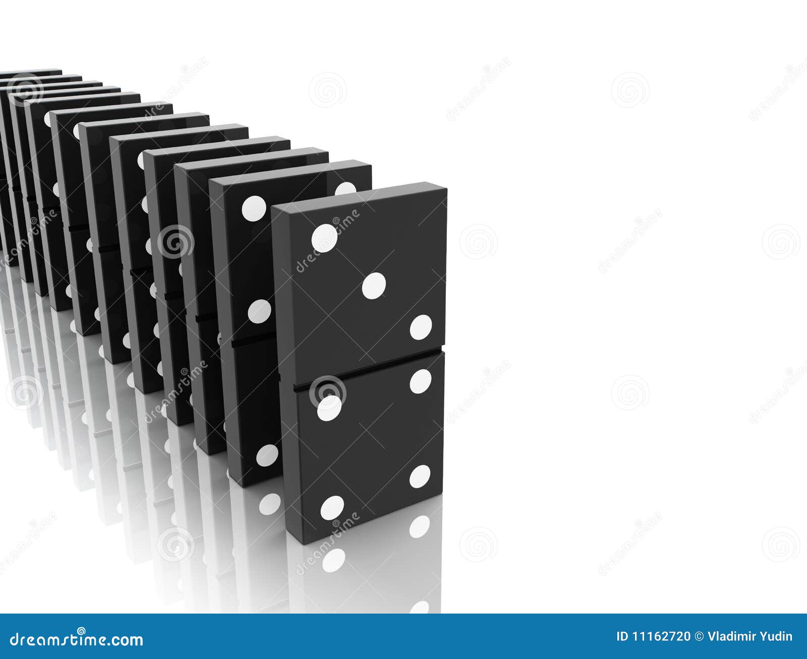 Domino blocks stock illustration. Illustration of gamble - 11162720