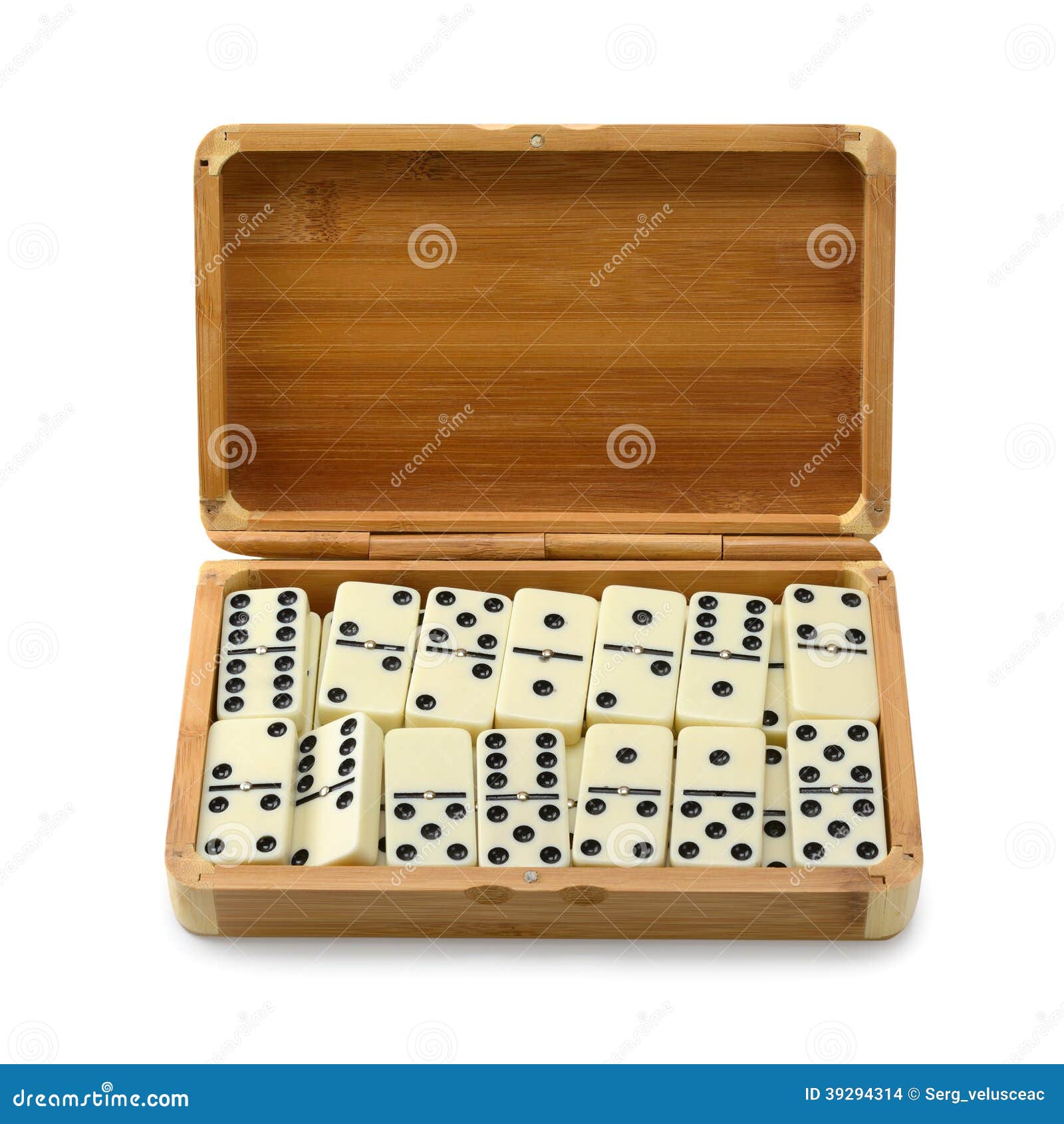 Domino in box stock photo. Image of black, activity, entertainment ...