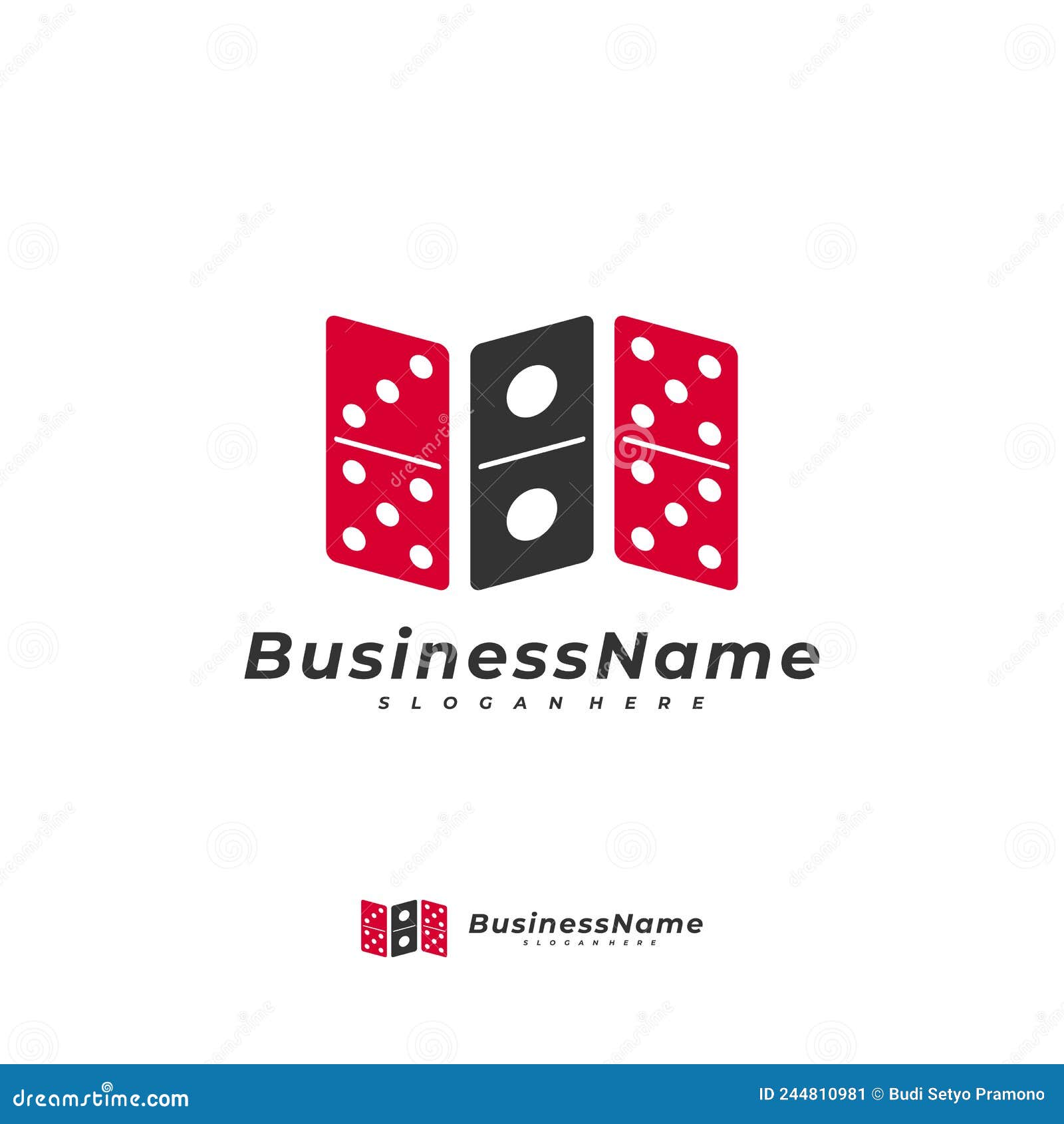 Domino Card Logo Vector Template, Creative Domino Logo Design Concepts ...