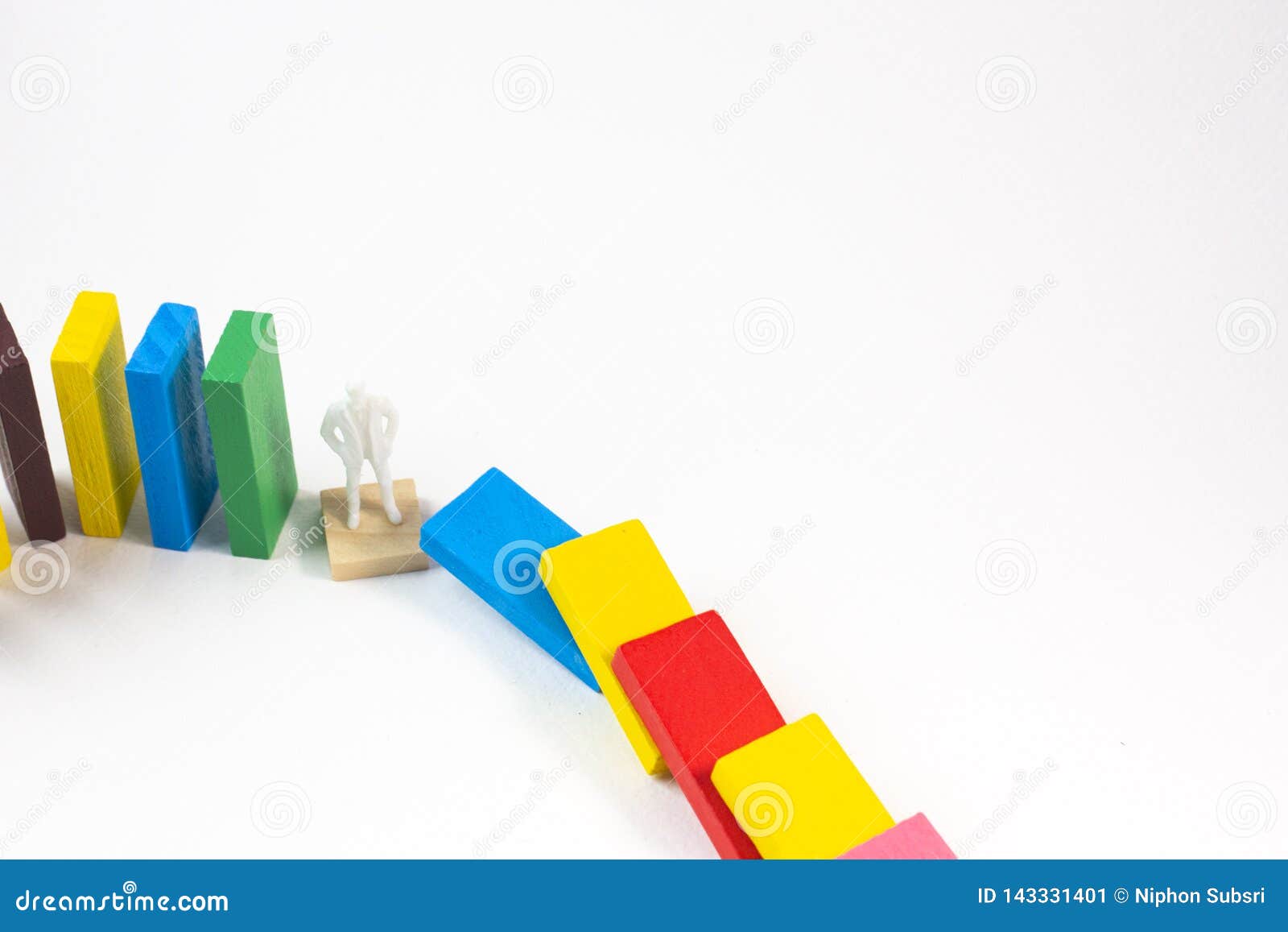 The Domino Colour Close Up Image on White Background Stock Image ...