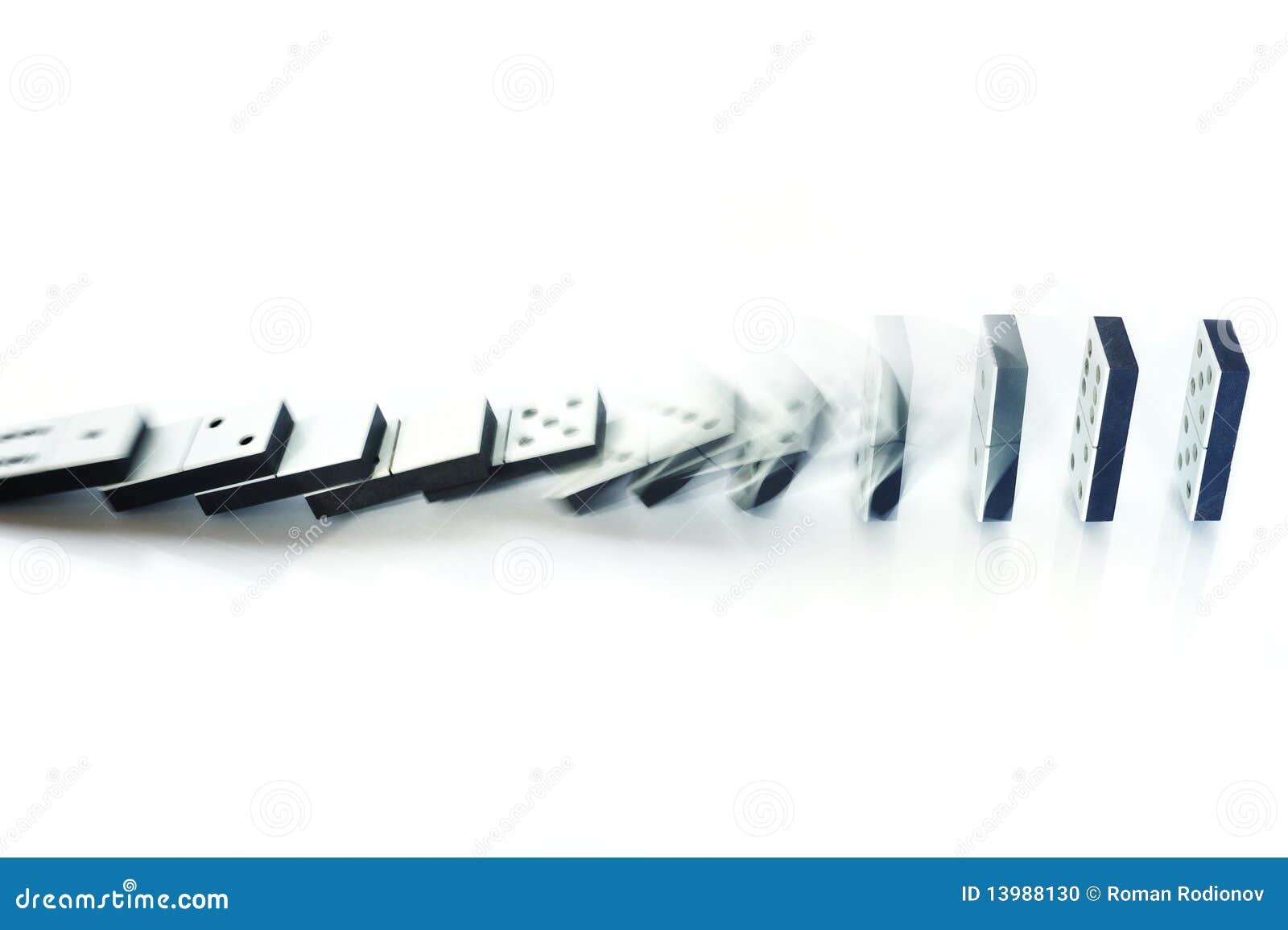 Domino effect stock photo. Image of fragile, line, impact - 13988130