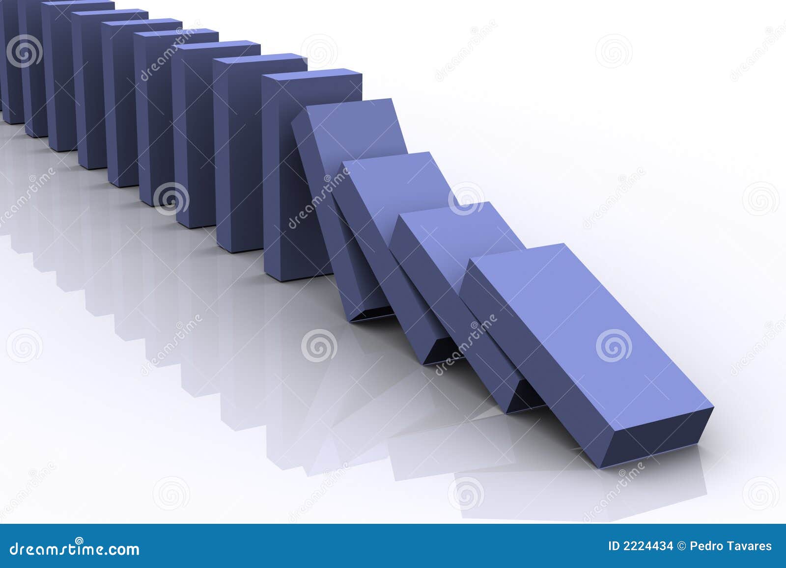 Domino Effect stock illustration. Illustration of game - 2224434