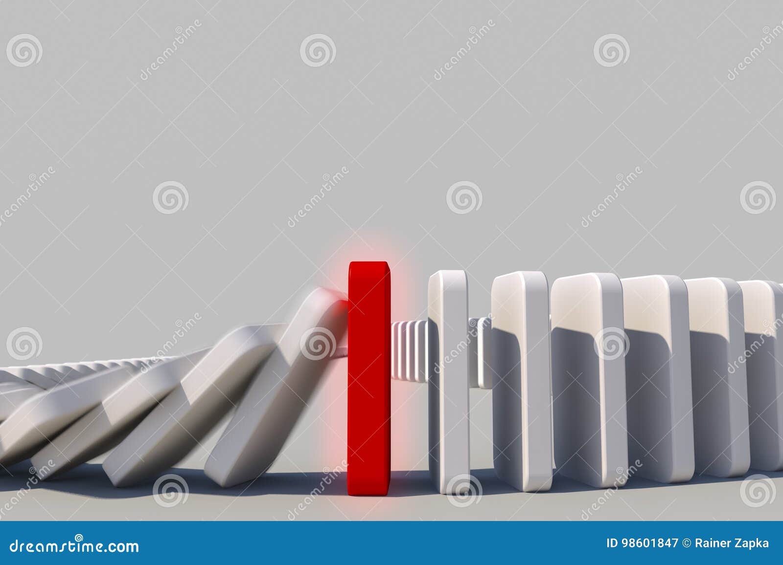 Domino effect stock illustration. Illustration of blocks - 98601847