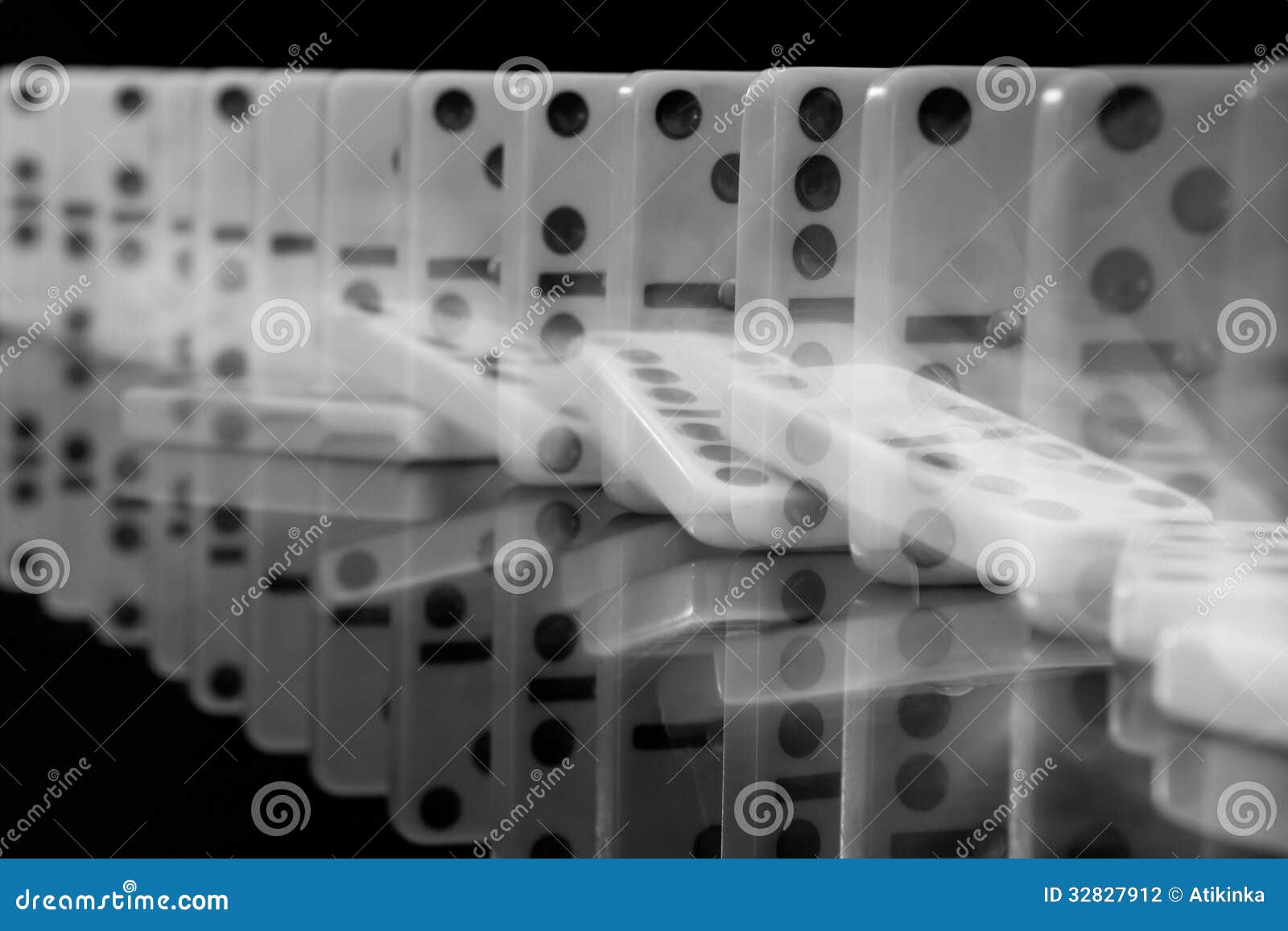 Domino effect stock photo. Image of effect, reaction - 32827912
