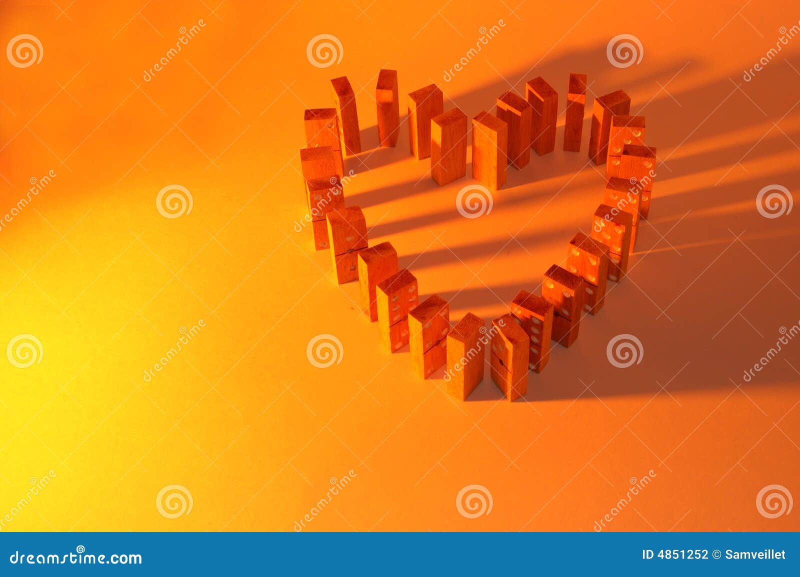 Heart From A Domino Royalty-Free Stock Photo | CartoonDealer.com #10665501