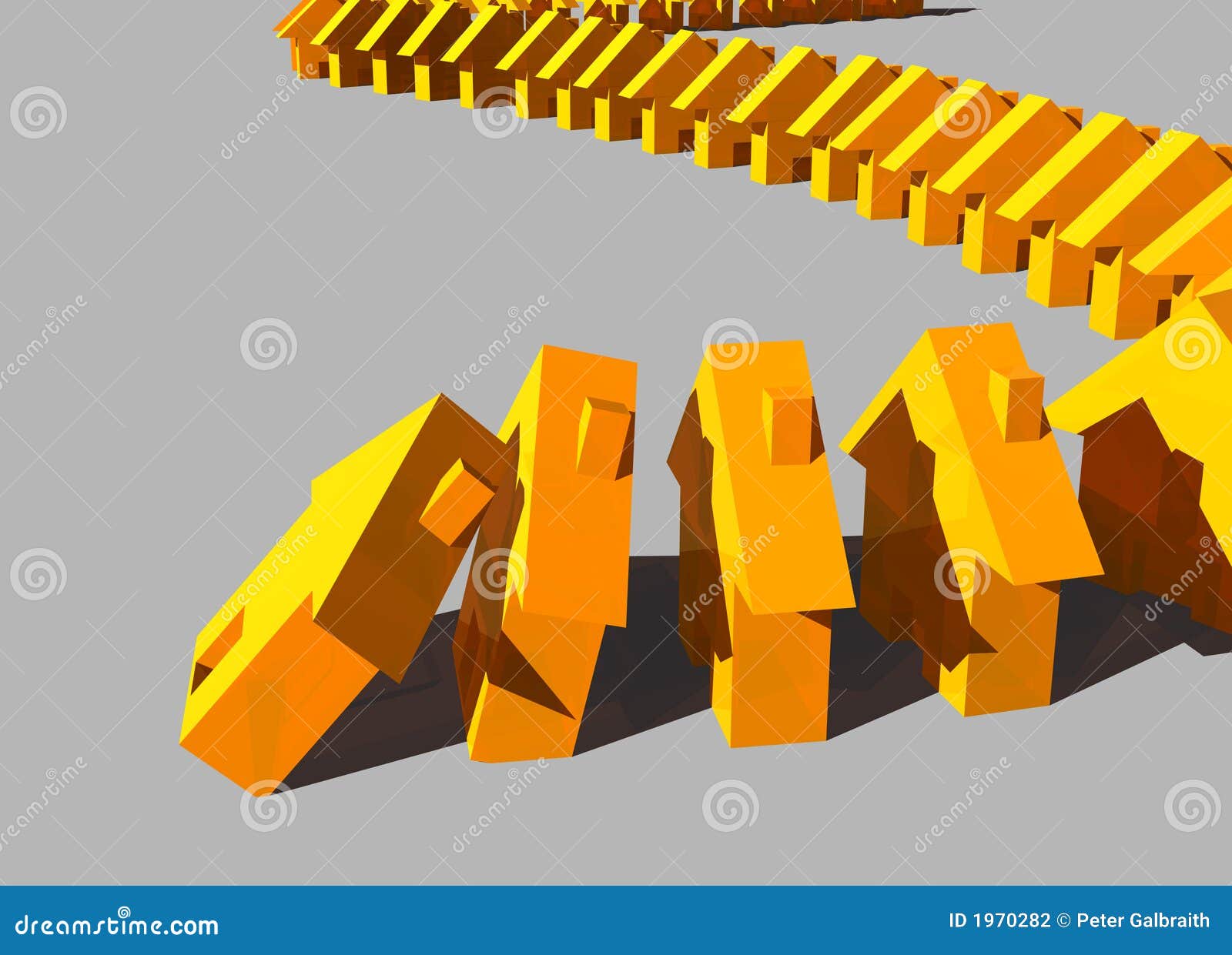 Domino houses stock illustration. Illustration of fall - 1970282
