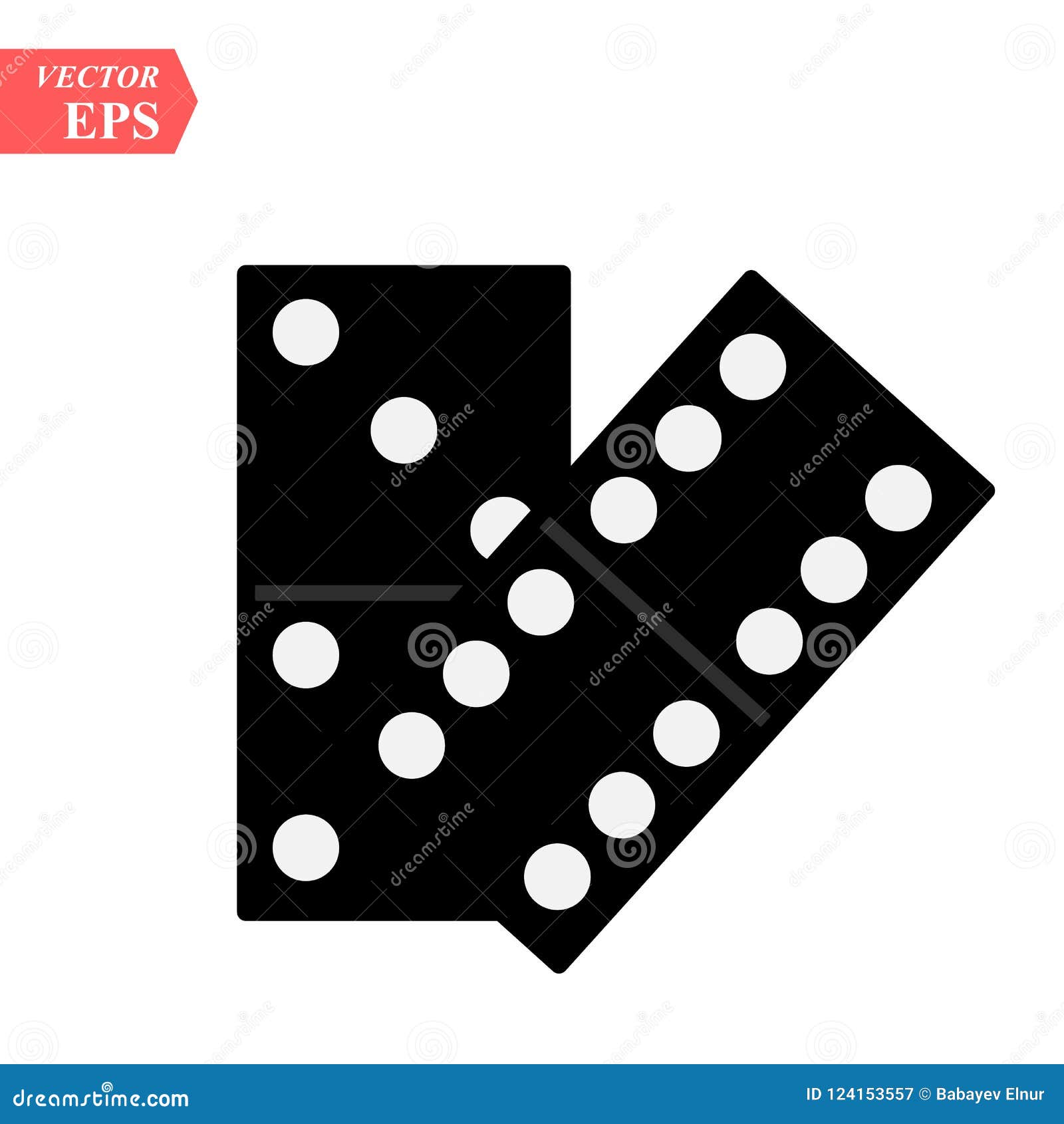 Domino Icon Isolated on White Background for Your Web and Mobile App ...