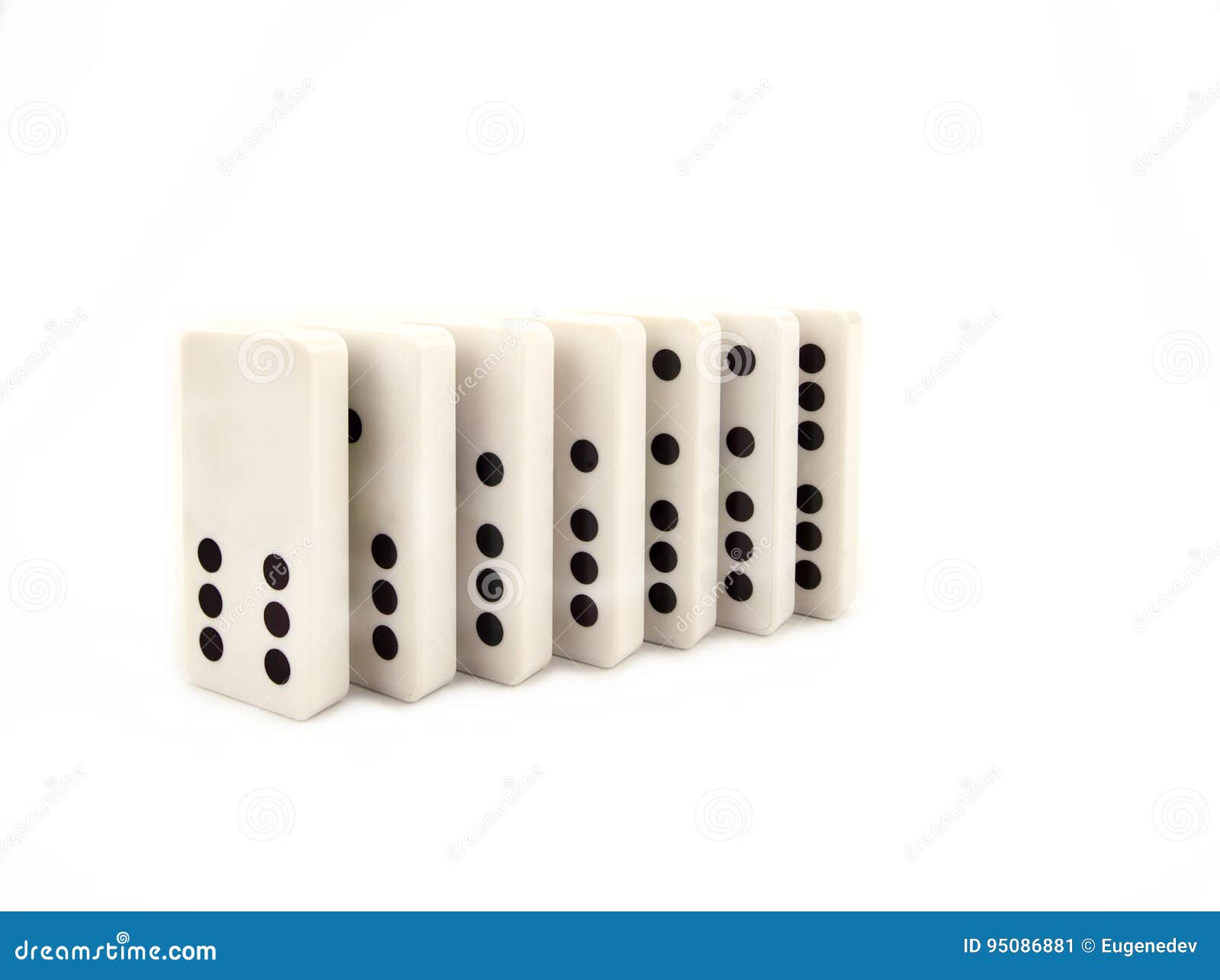 Domino Isolated on a White Background Stock Image - Image of dominoes ...