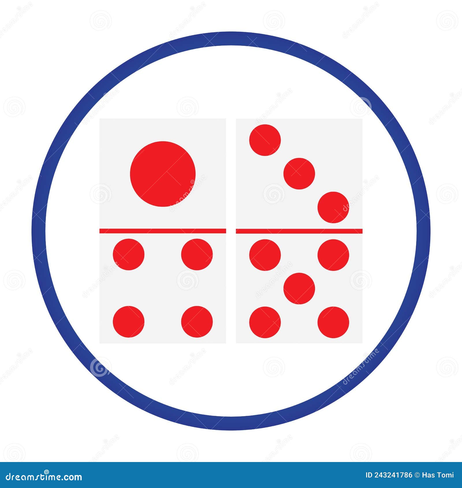 Domino Logo Illustration Symbol Design Vector Stock Vector ...