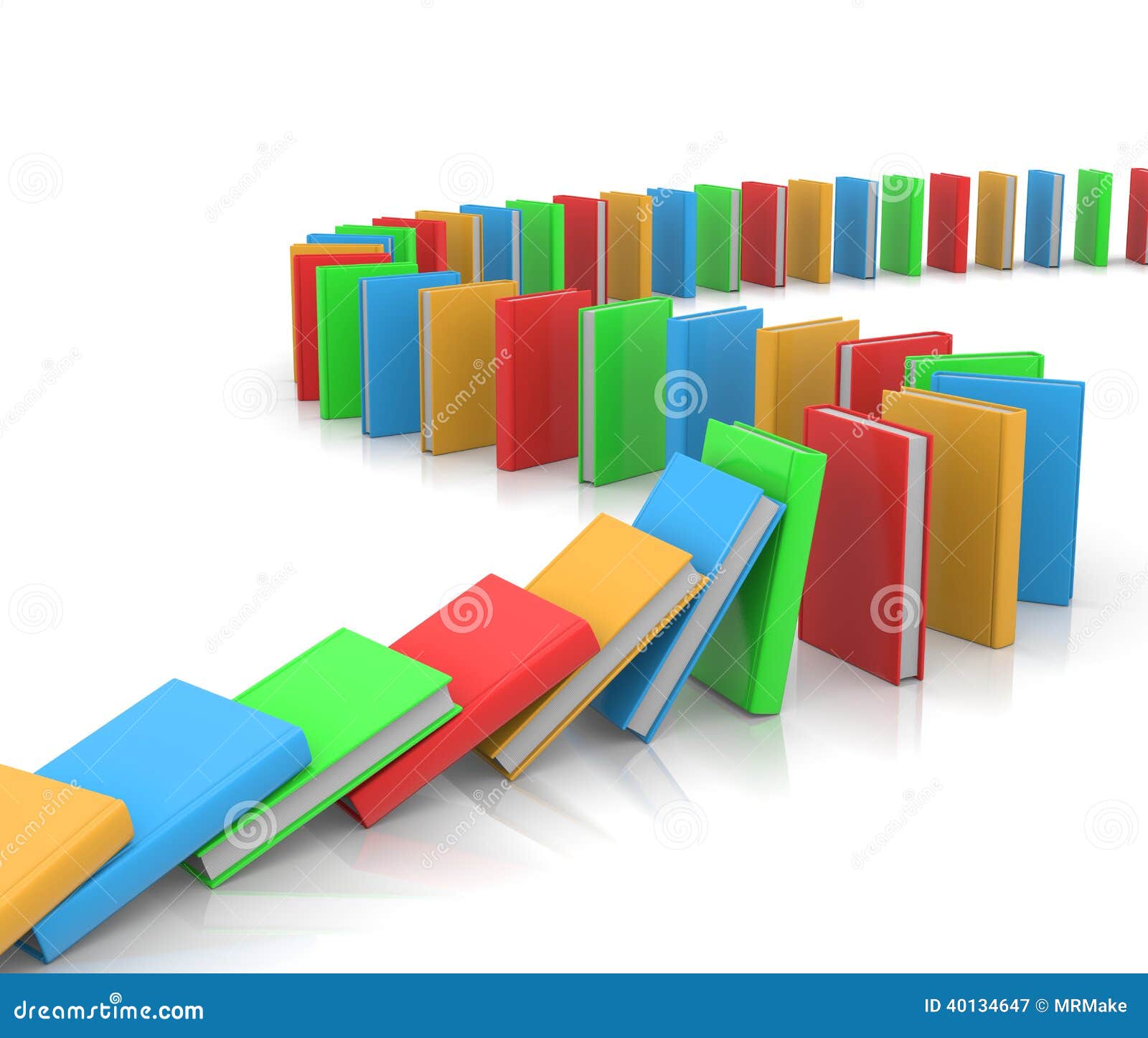 Domino Path of Books stock illustration. Illustration of books - 40134647