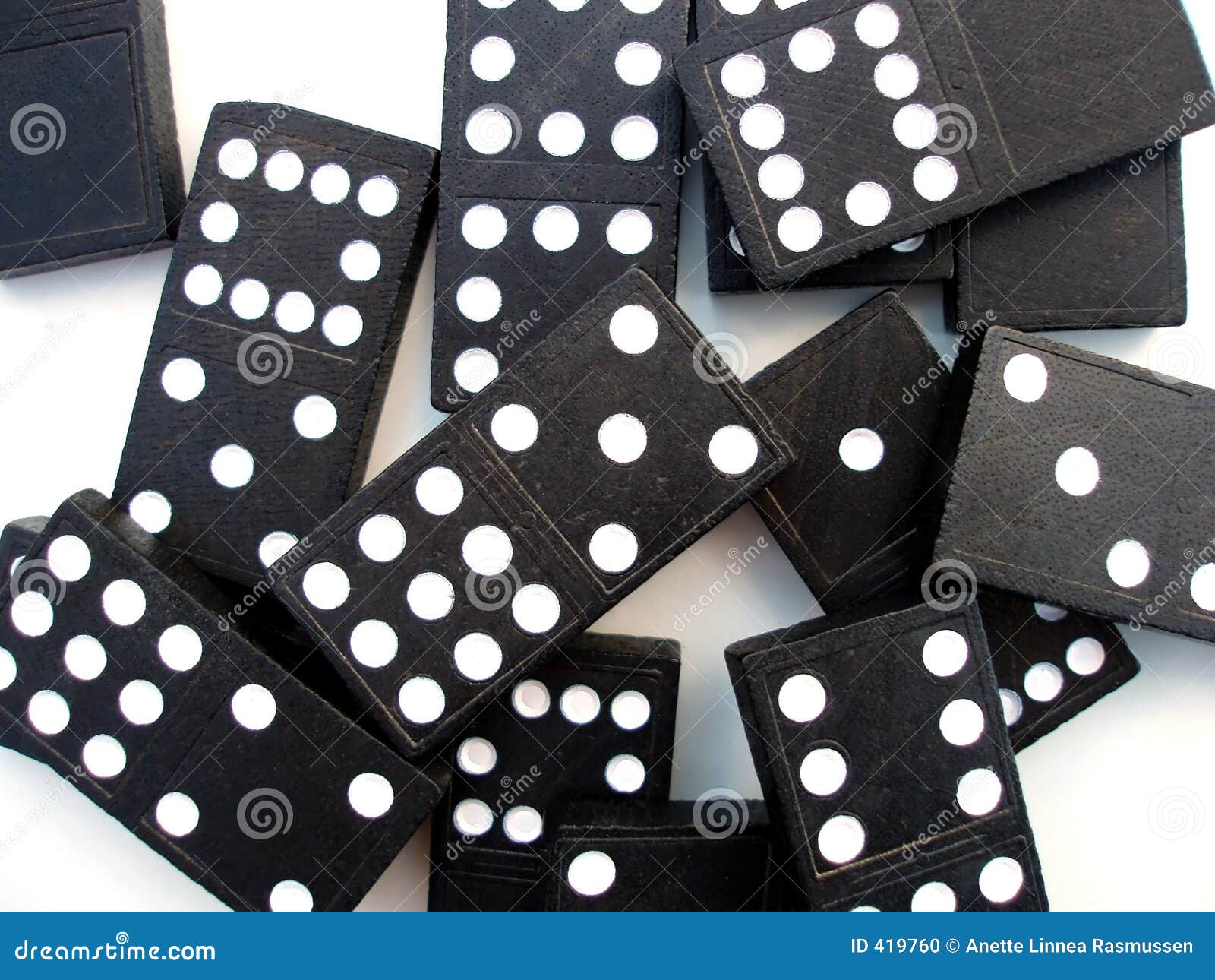 Domino pieces stock photo. Image of competition, close - 419760