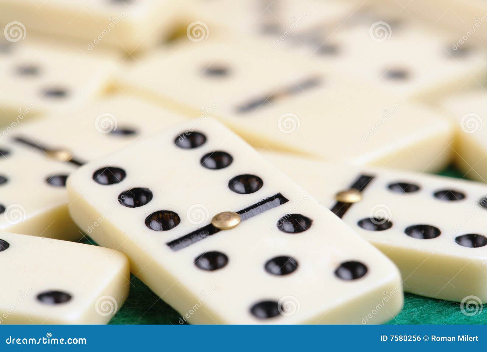 Domino pieces stock photo. Image of dice, domino, gambling - 7580256