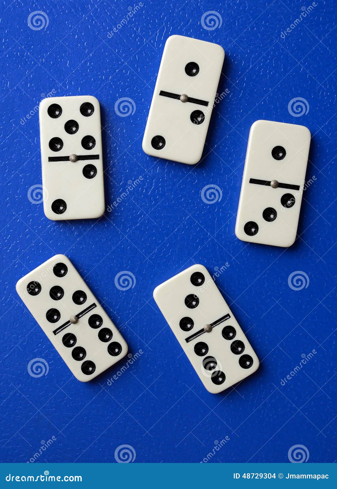 Domino pieces stock photo. Image of closeup, point, lose - 48729304