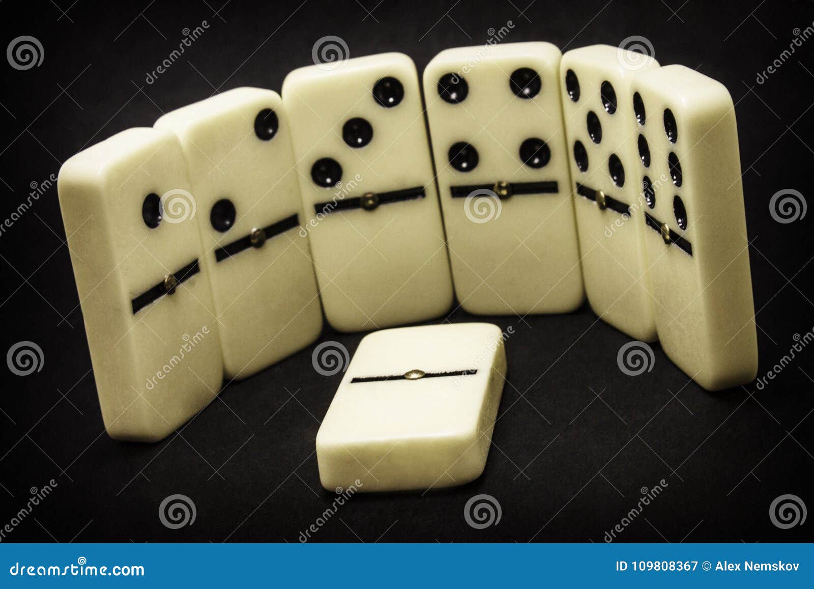 Domino Figurines Isolated Object Editorial Photography - Image of ...