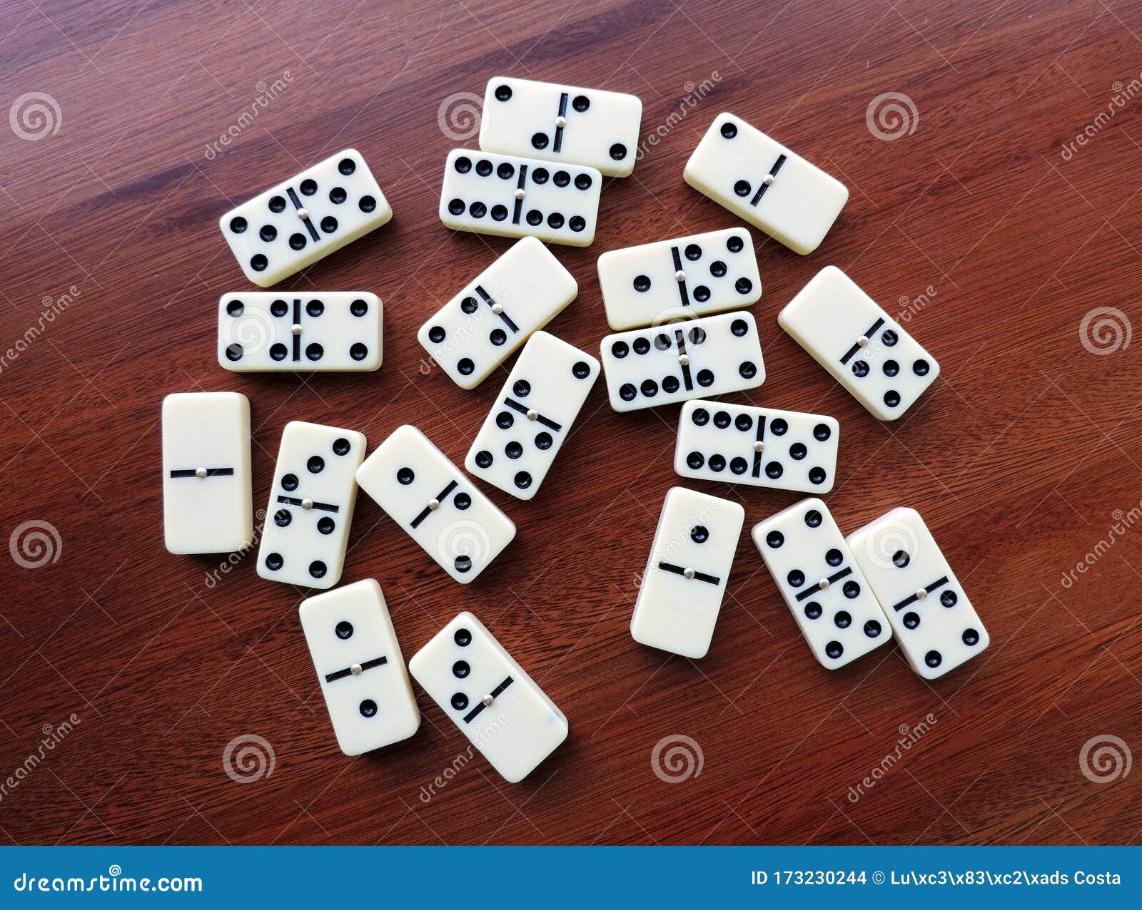 Domino pieces set stock photo. Image of black, symbol - 173230244